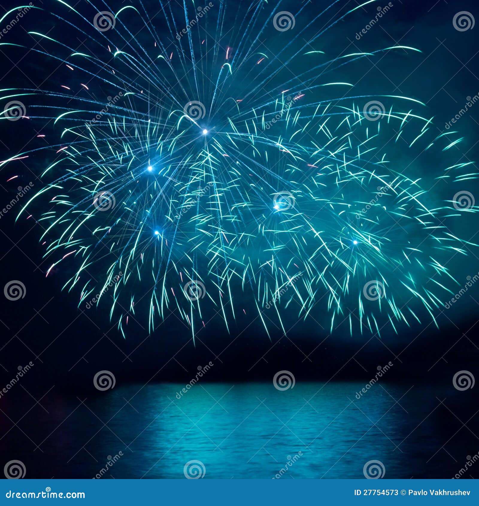 Blue fireworks stock image. Image of anniversary, fire - 27754573