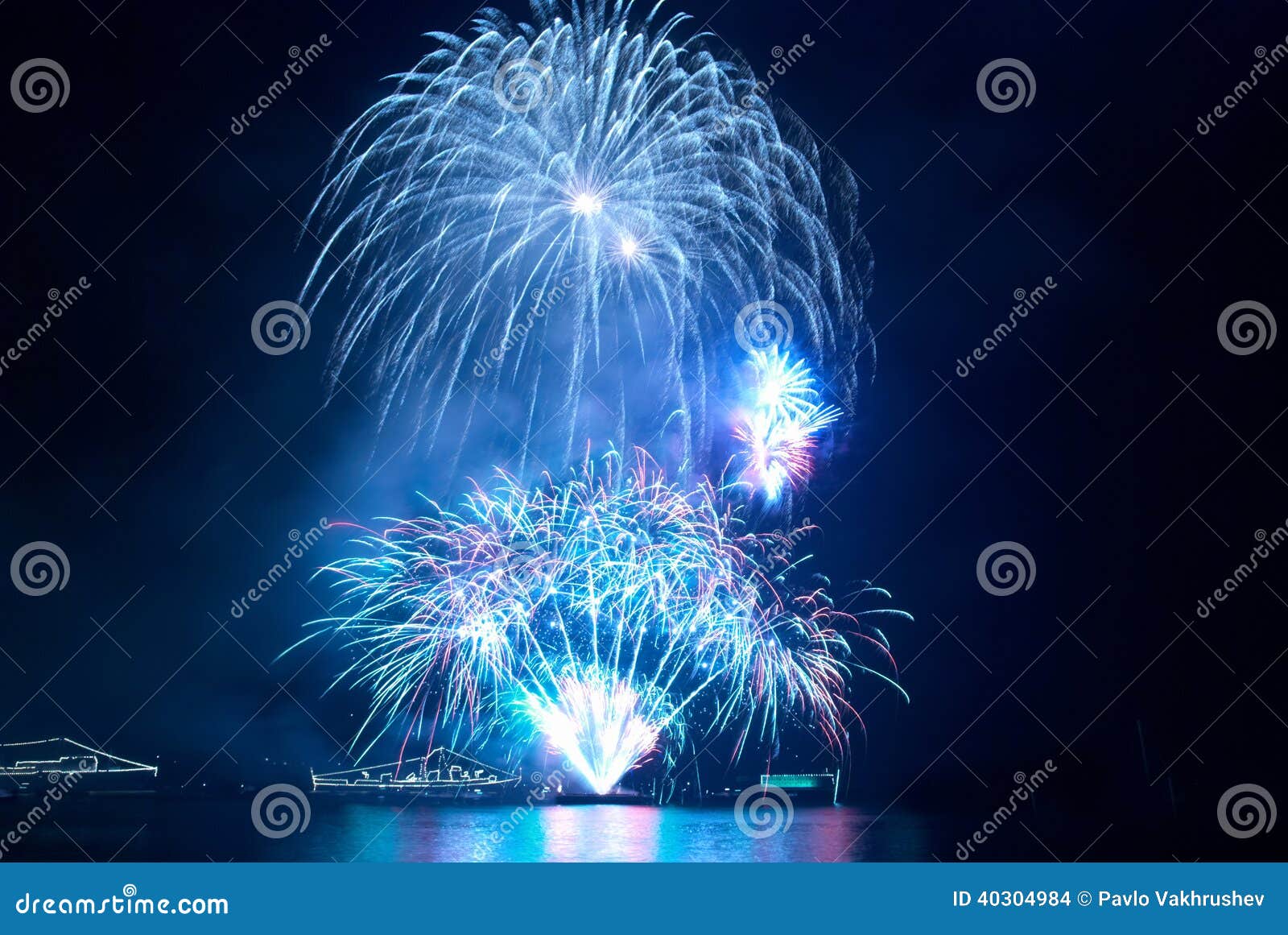 Blue fireworks stock photo. Image of fireworks, merry - 40304984
