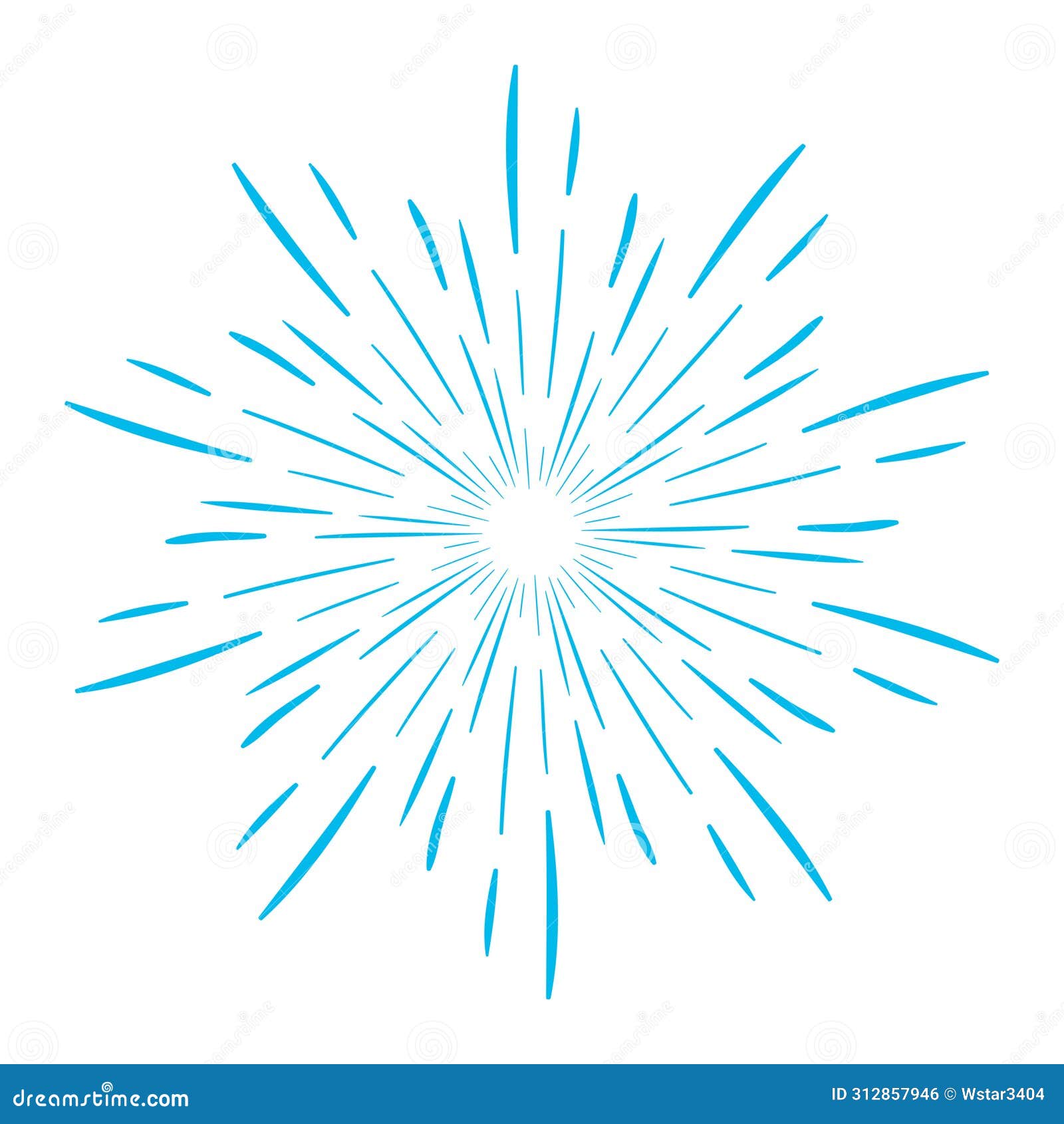 Blue Fireworks Sparkle Vector Illustration Stock Vector - Illustration ...