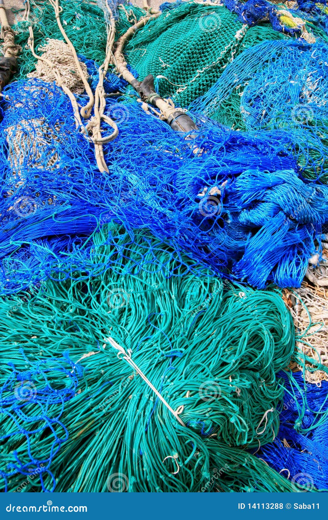 Blue fish net background stock photo. Image of natural - 14113288