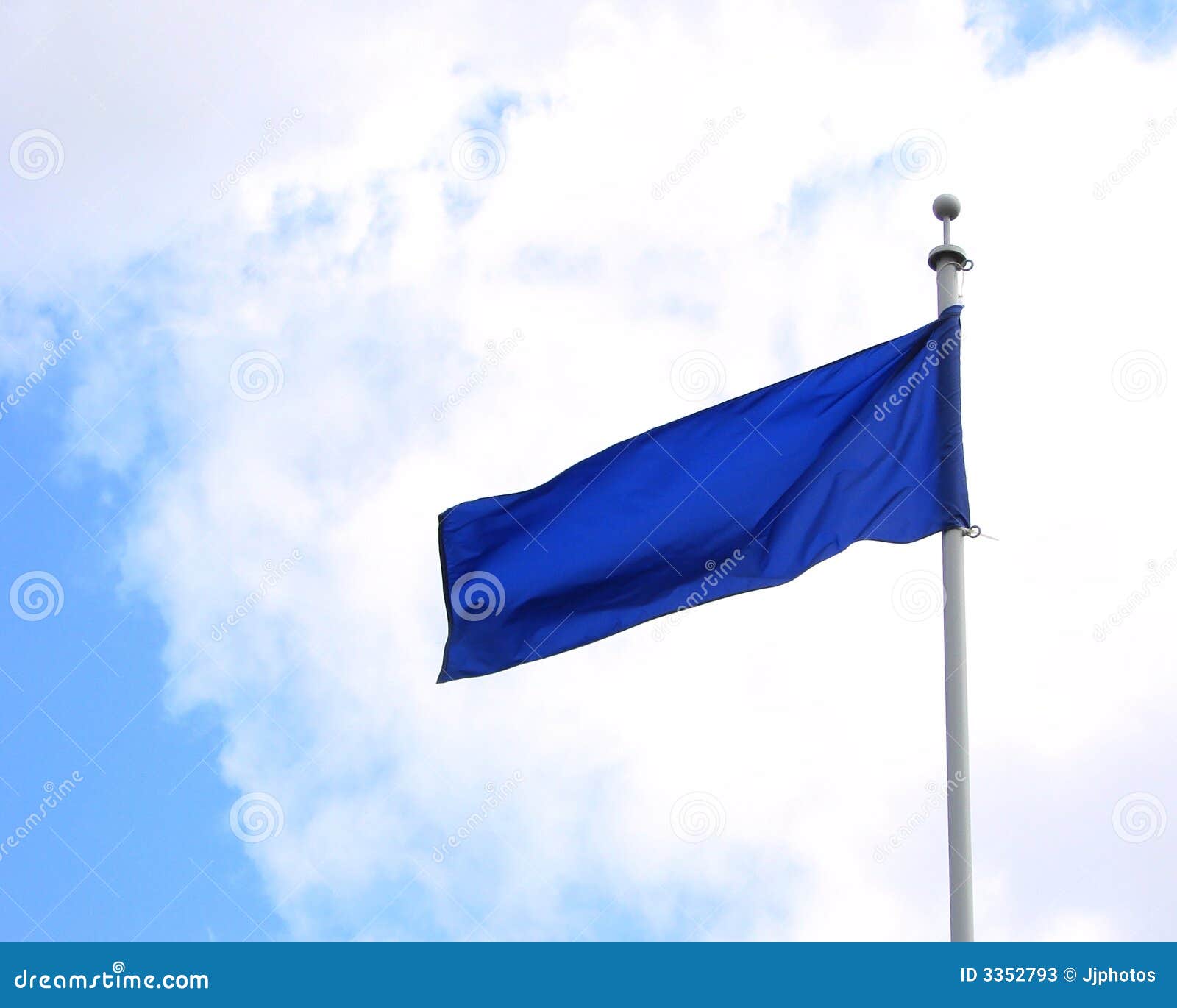 Blue Flag stock image. Image of cloud, staff, pride, flag - 3352793