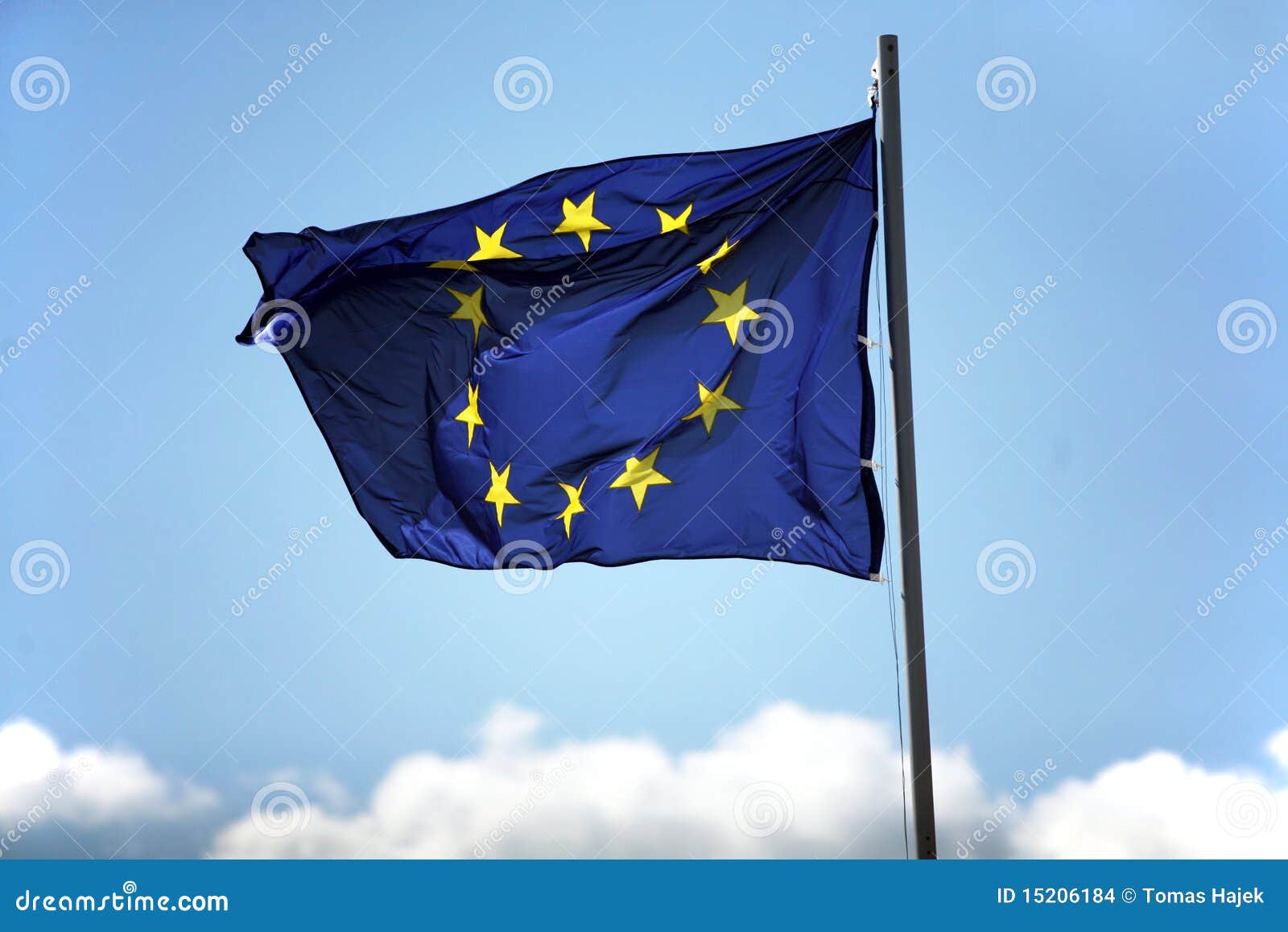 Blue Flag of European Union Stock Photo - Image of european, flag: 15206184