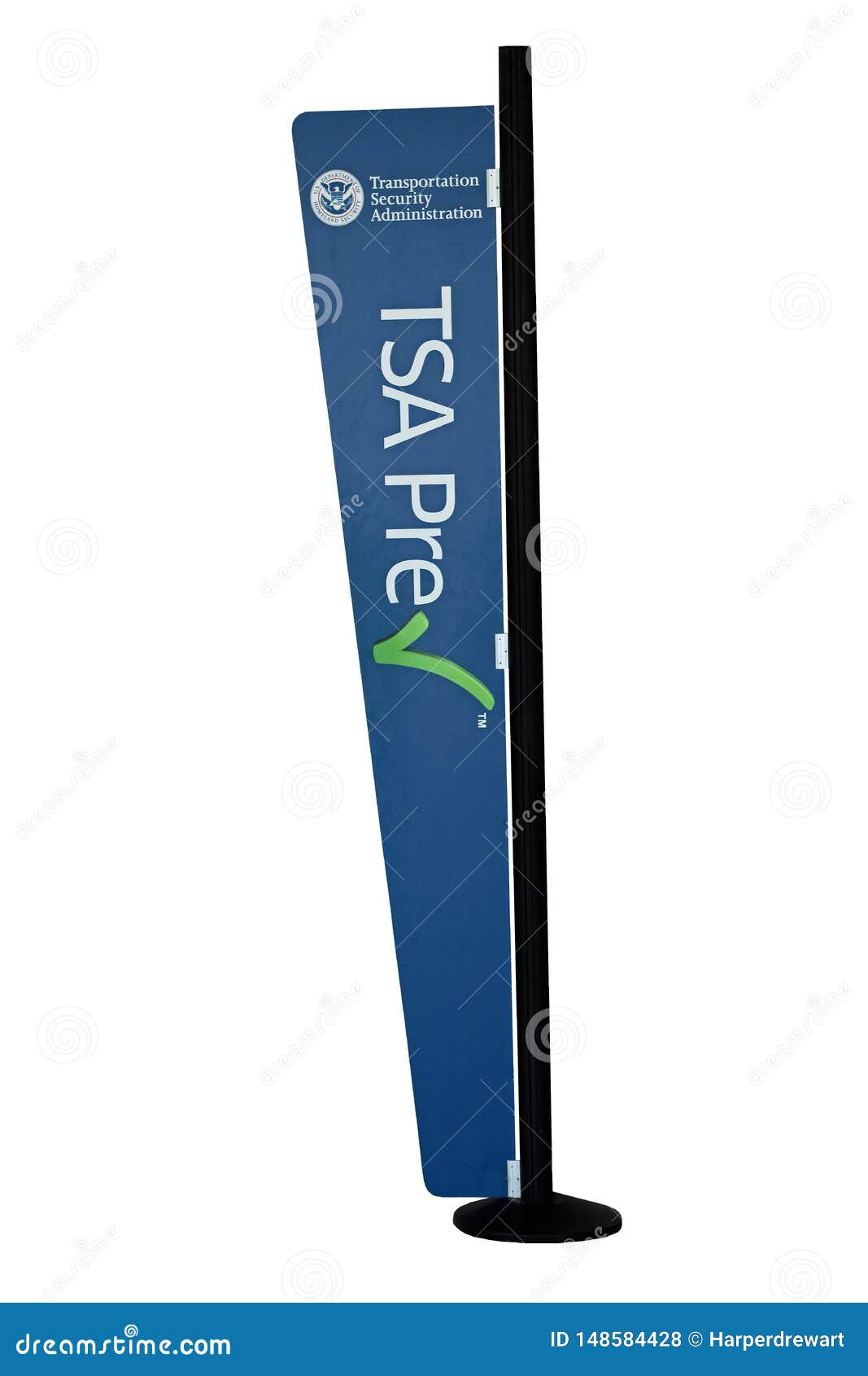 A Blue Banner for TSA Precheck Editorial Stock Photo - Image of ...