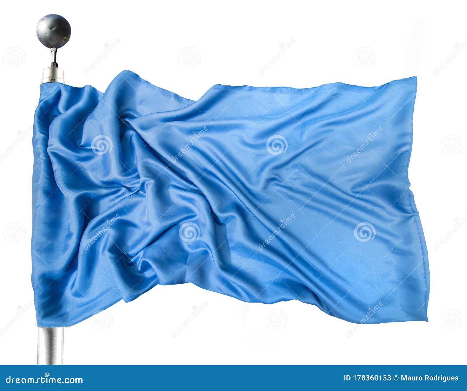 Blue Flag of silk fabric stock image. Image of decor - 178360133