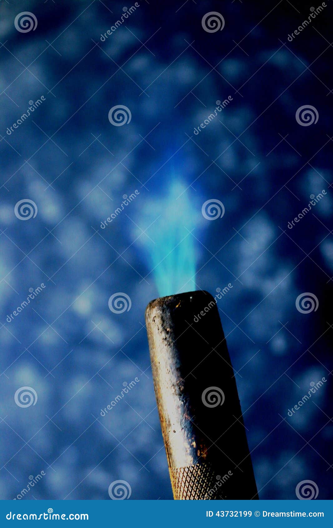 Blue flame stock image. Image of copper, phallic, torch - 43732199