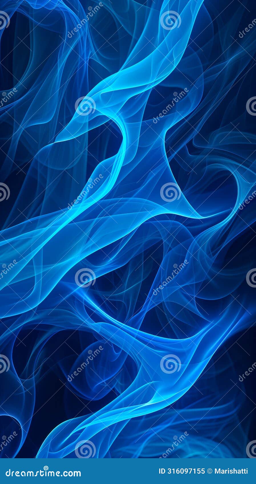 A Blue Flame with a Blue Background Stock Illustration - Illustration ...
