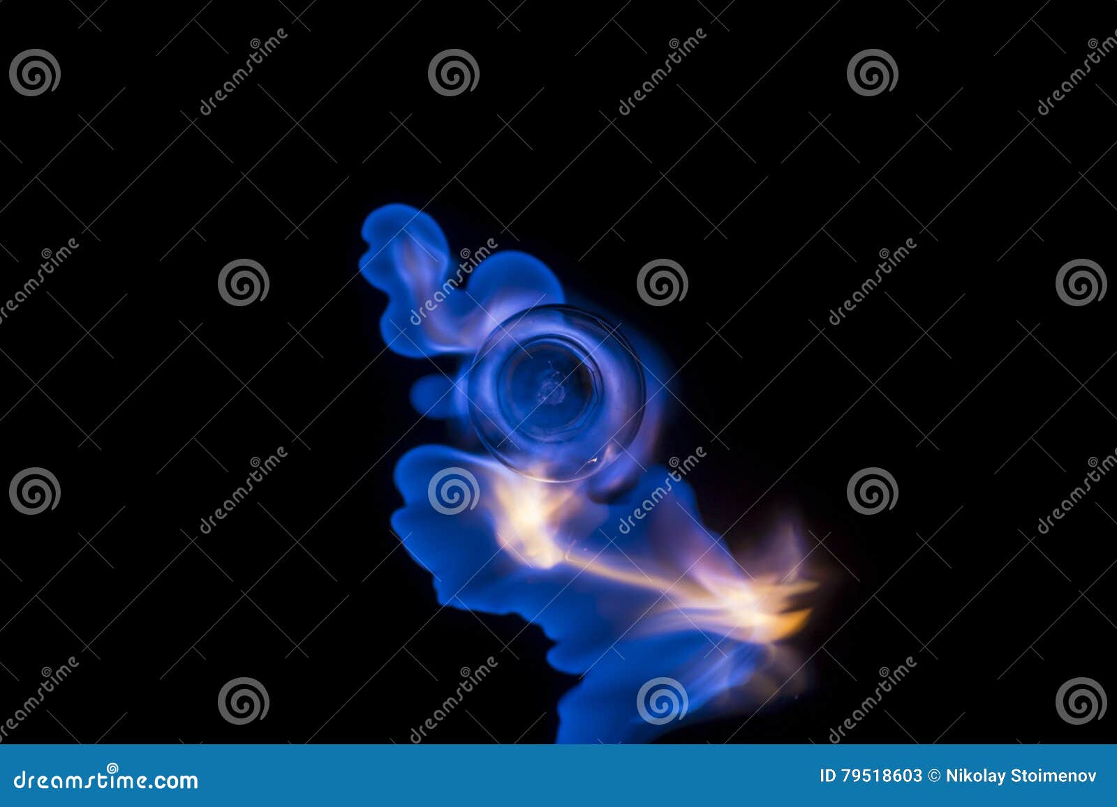 Blue flame bulb stock image. Image of transparent, bulb - 79518603
