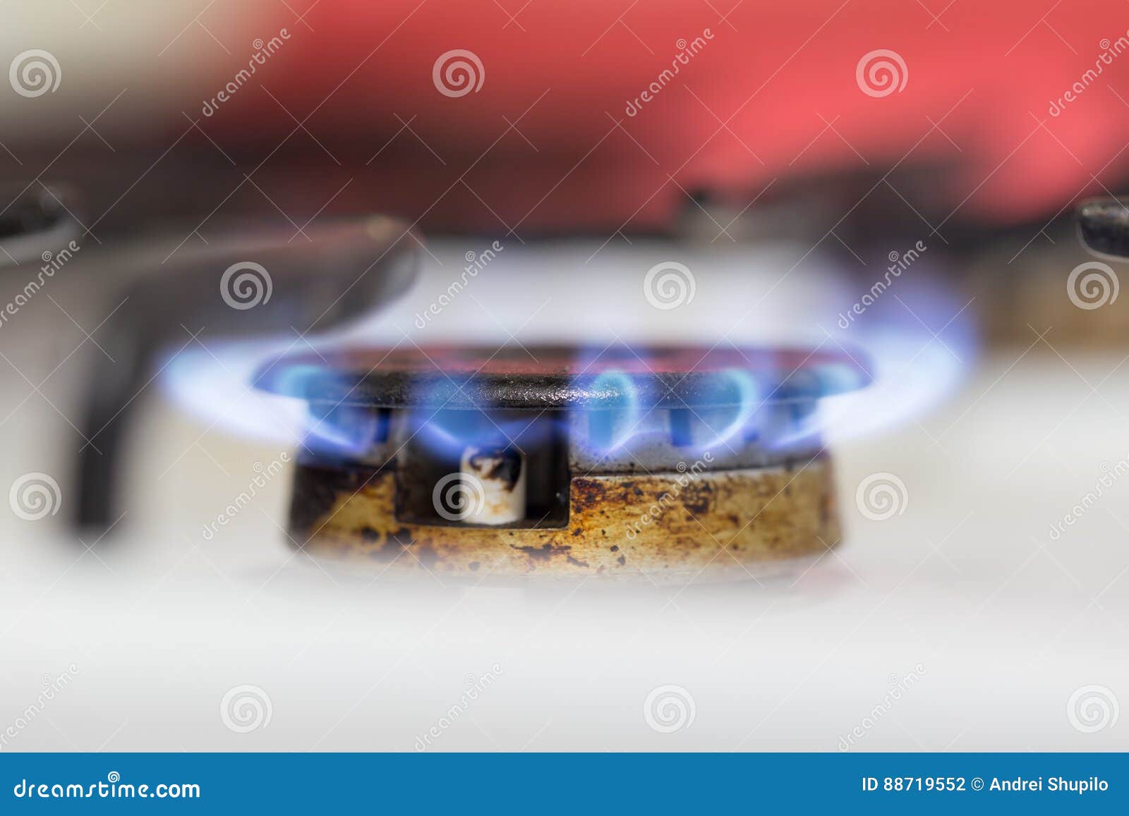 Blue Flame of Natural Gas Fire As the Background Stock Photo - Image of ...