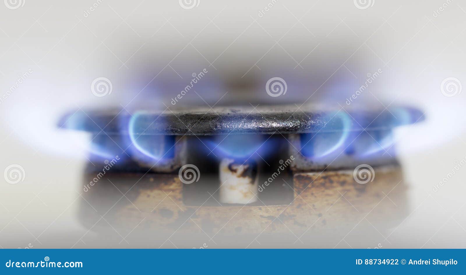 Blue Flame of Natural Gas Fire As the Background Stock Photo - Image of ...