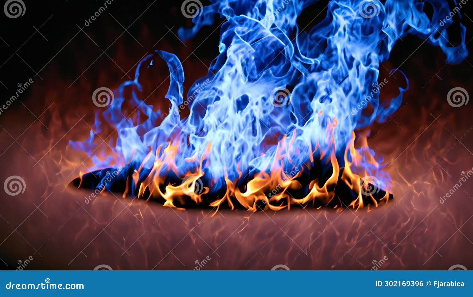 Blue Flame Suitable As an Abstract Background Stock Illustration ...
