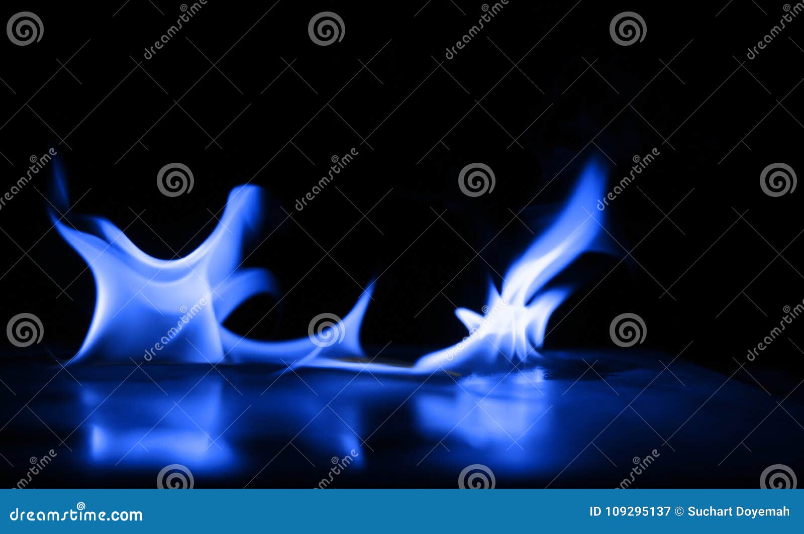 Blue Flames of Fire As Abstract Backgorund Stock Image - Image of fiery ...