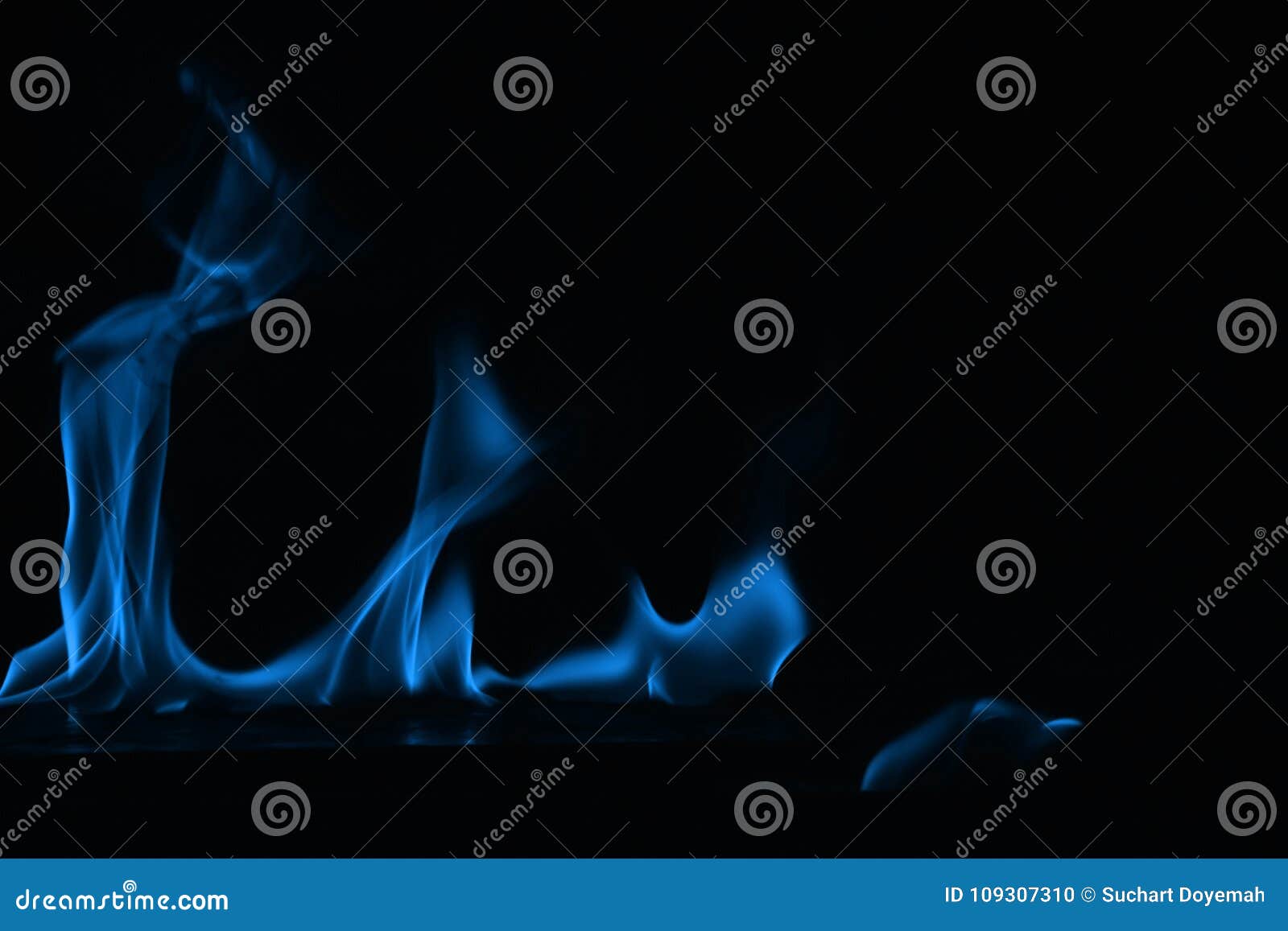 Blue Flames of Fire As Abstract Backgorund Stock Photo - Image of ...