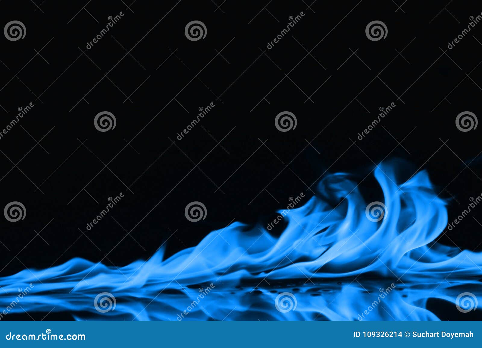Blue Flames of Fire As Abstract Backgorund Stock Photo - Image of ...