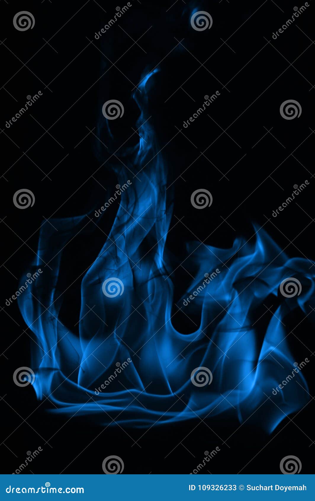 Blue Flames of Fire As Abstract Backgorund Stock Image - Image of ...