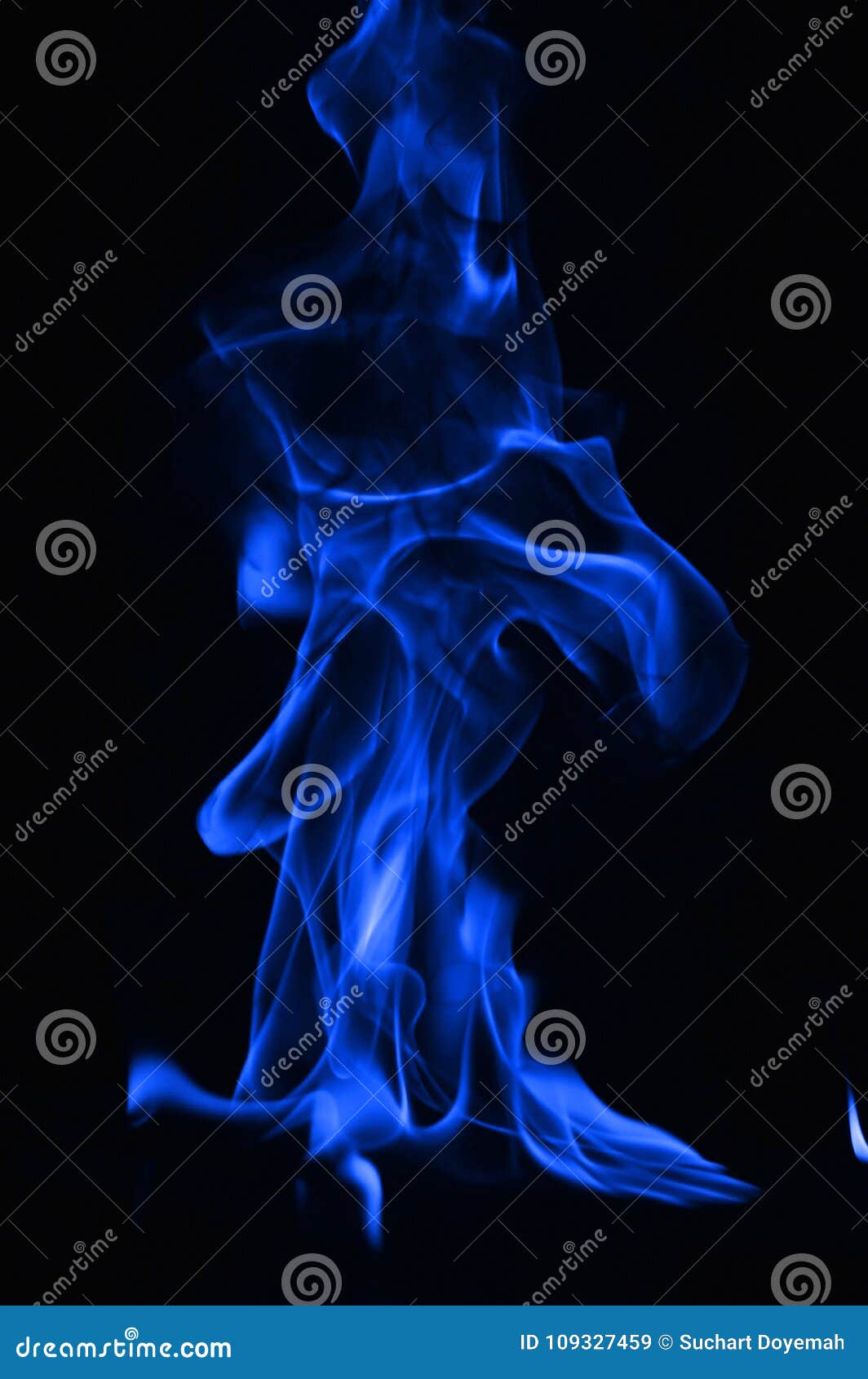 Blue Flames of Fire As Abstract Backgorund Stock Image - Image of ...