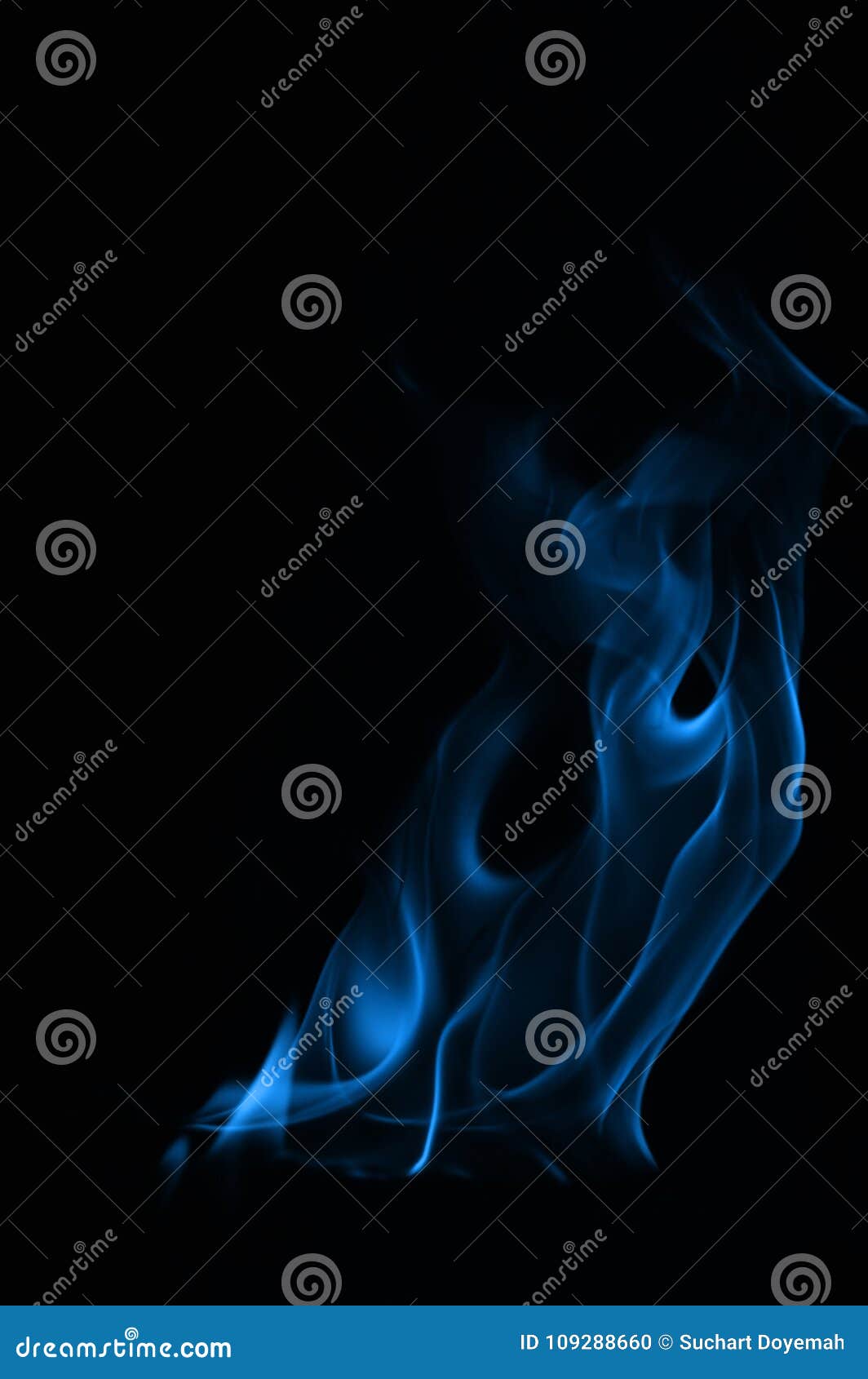 Blue Flames of Fire As Abstract Backgorund Stock Photo - Image of blast ...