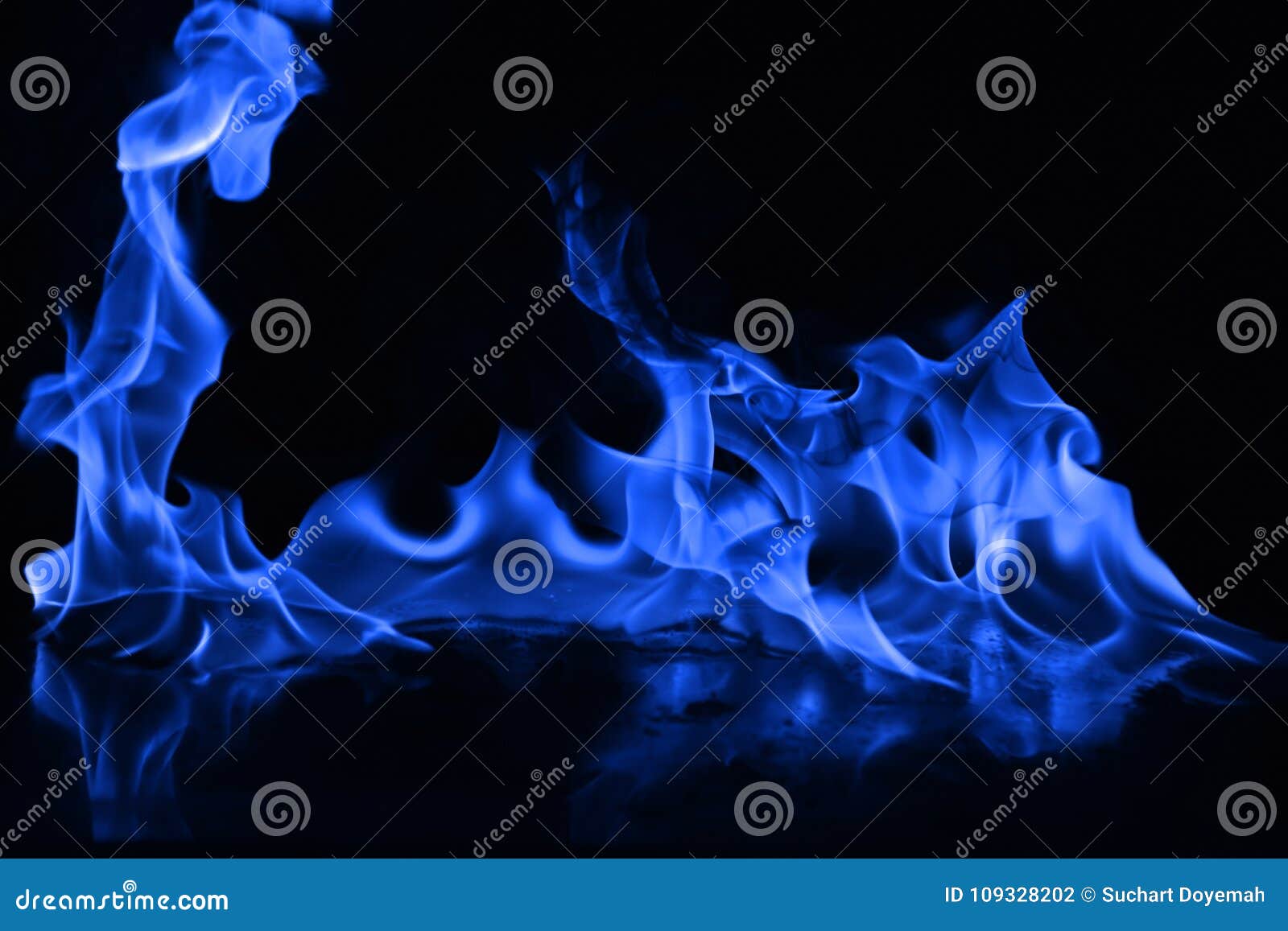 Blue Flames of Fire As Abstract Backgorund Stock Photo - Image of ...