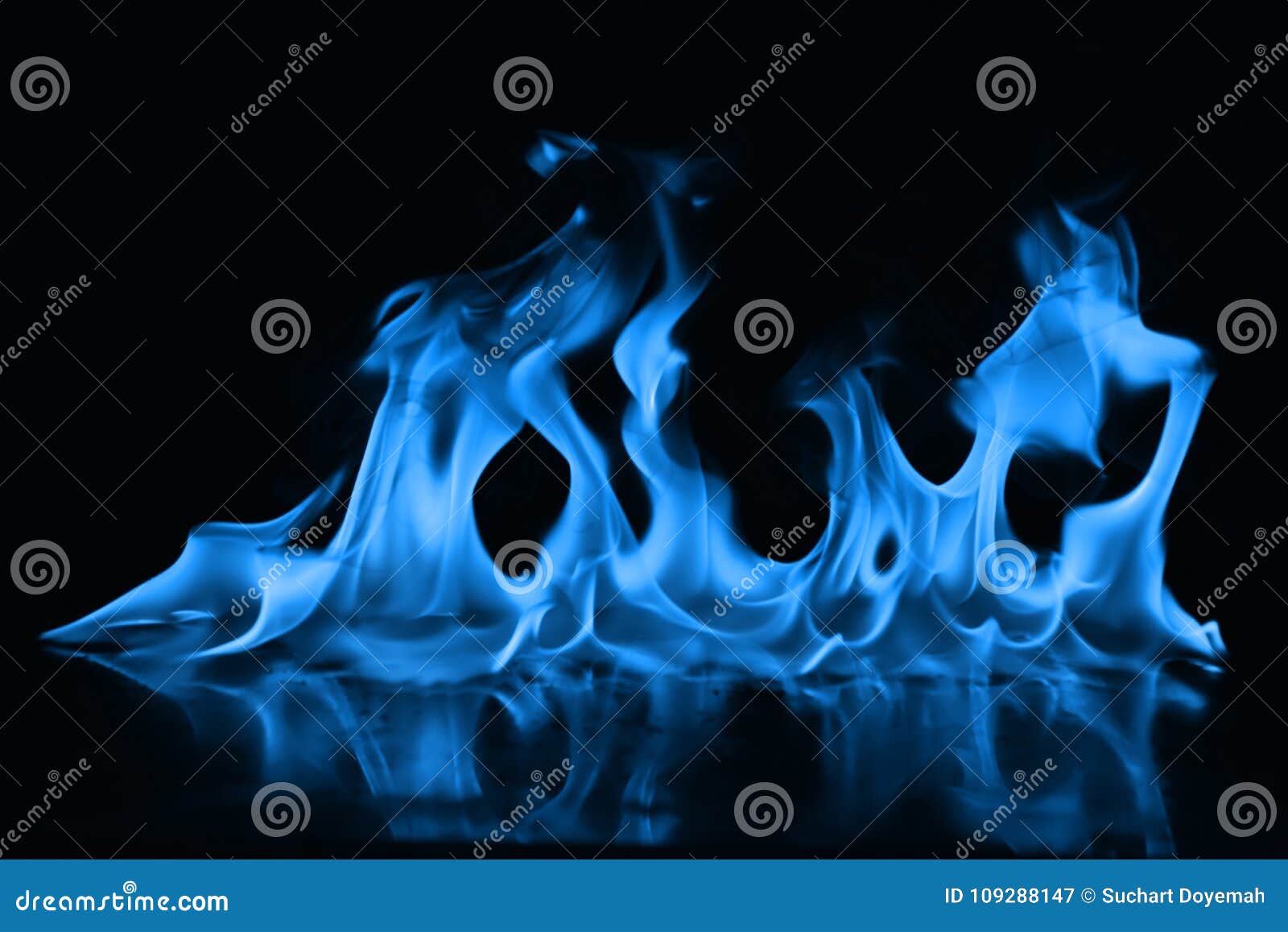 Blue Flames of Fire As Abstract Backgorund Stock Image - Image of ...