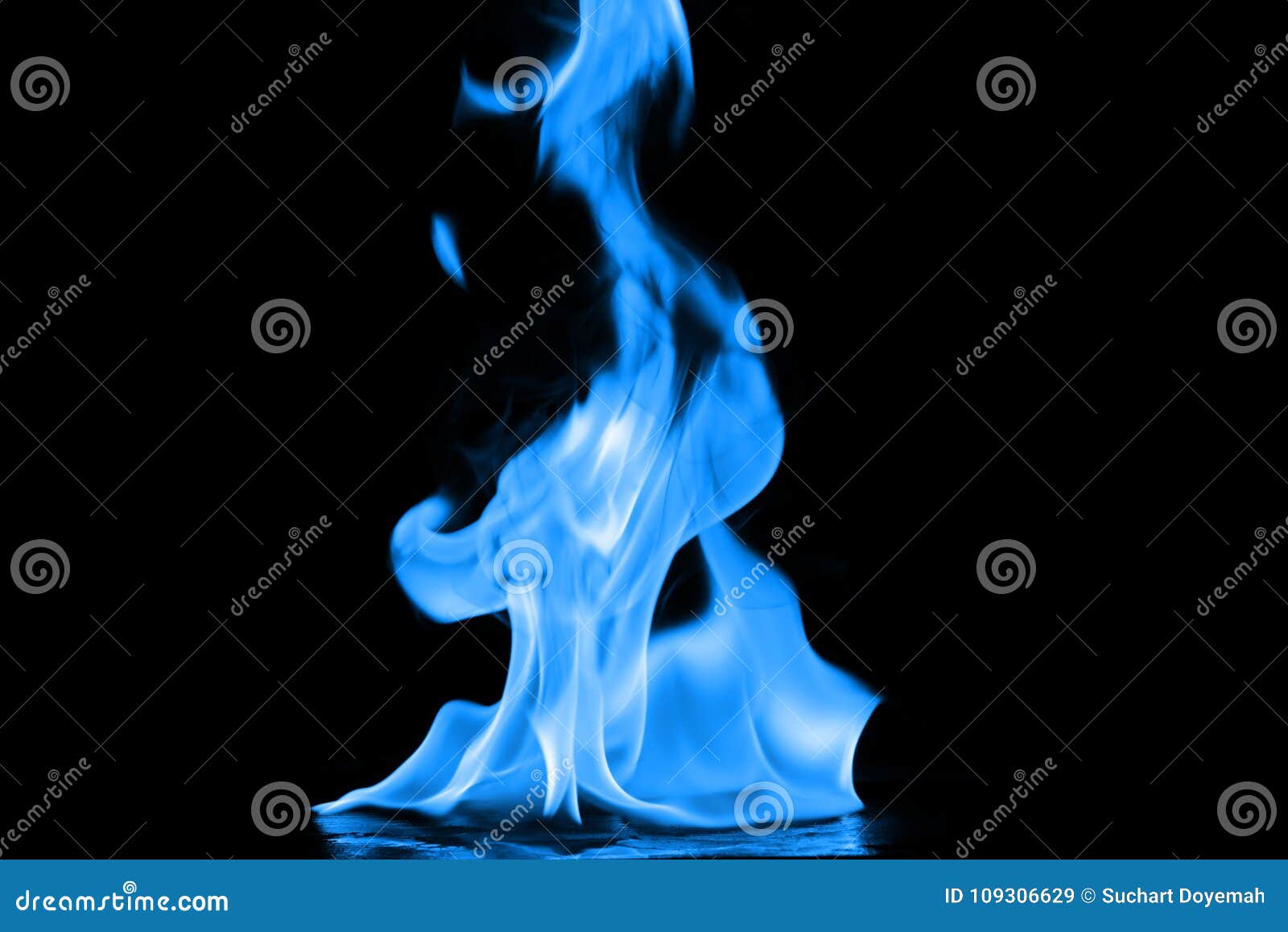 Blue Flames of Fire As Abstract Backgorund Stock Image - Image of blaze ...