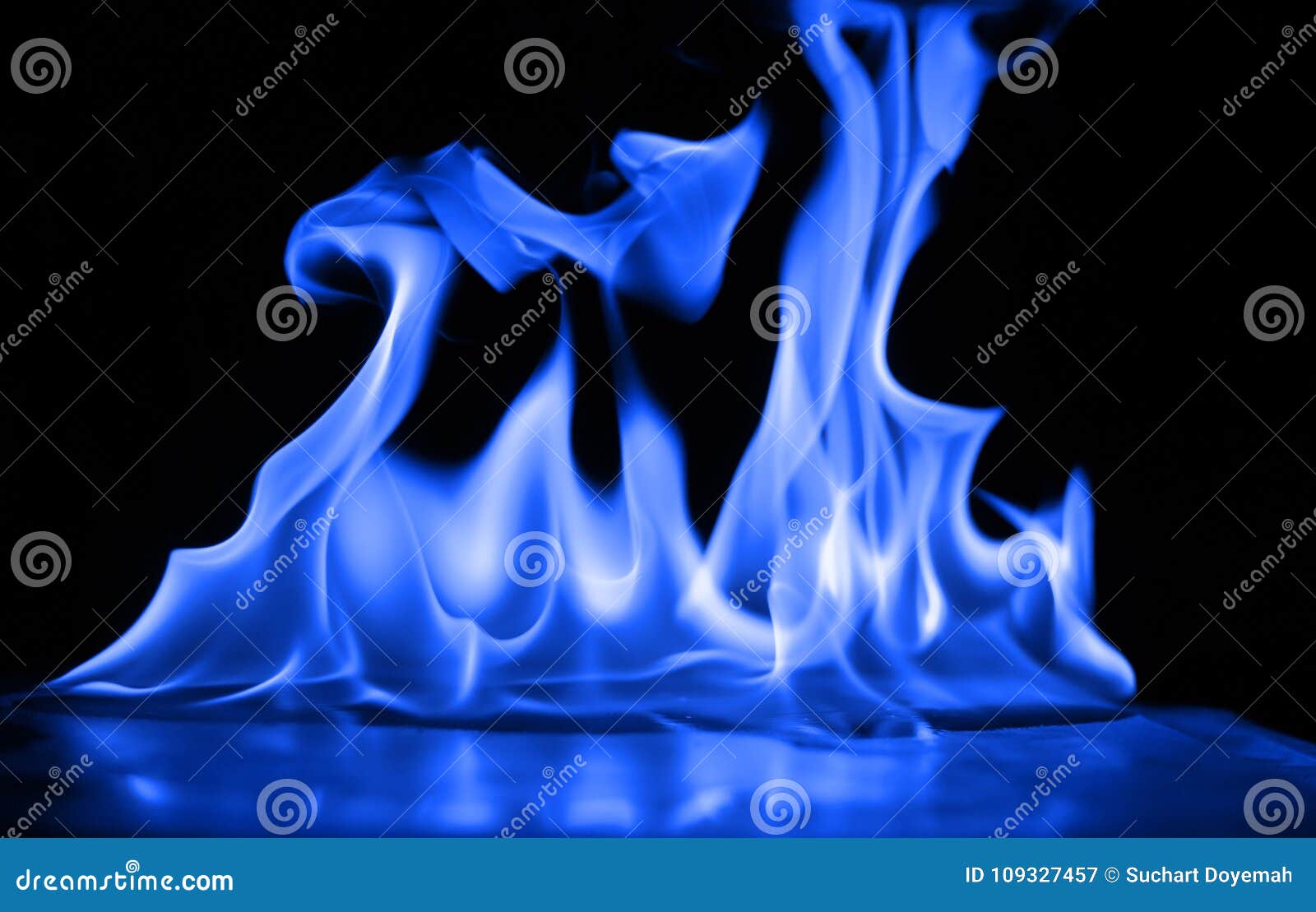 Blue Flames of Fire As Abstract Backgorund Stock Image - Image of ...