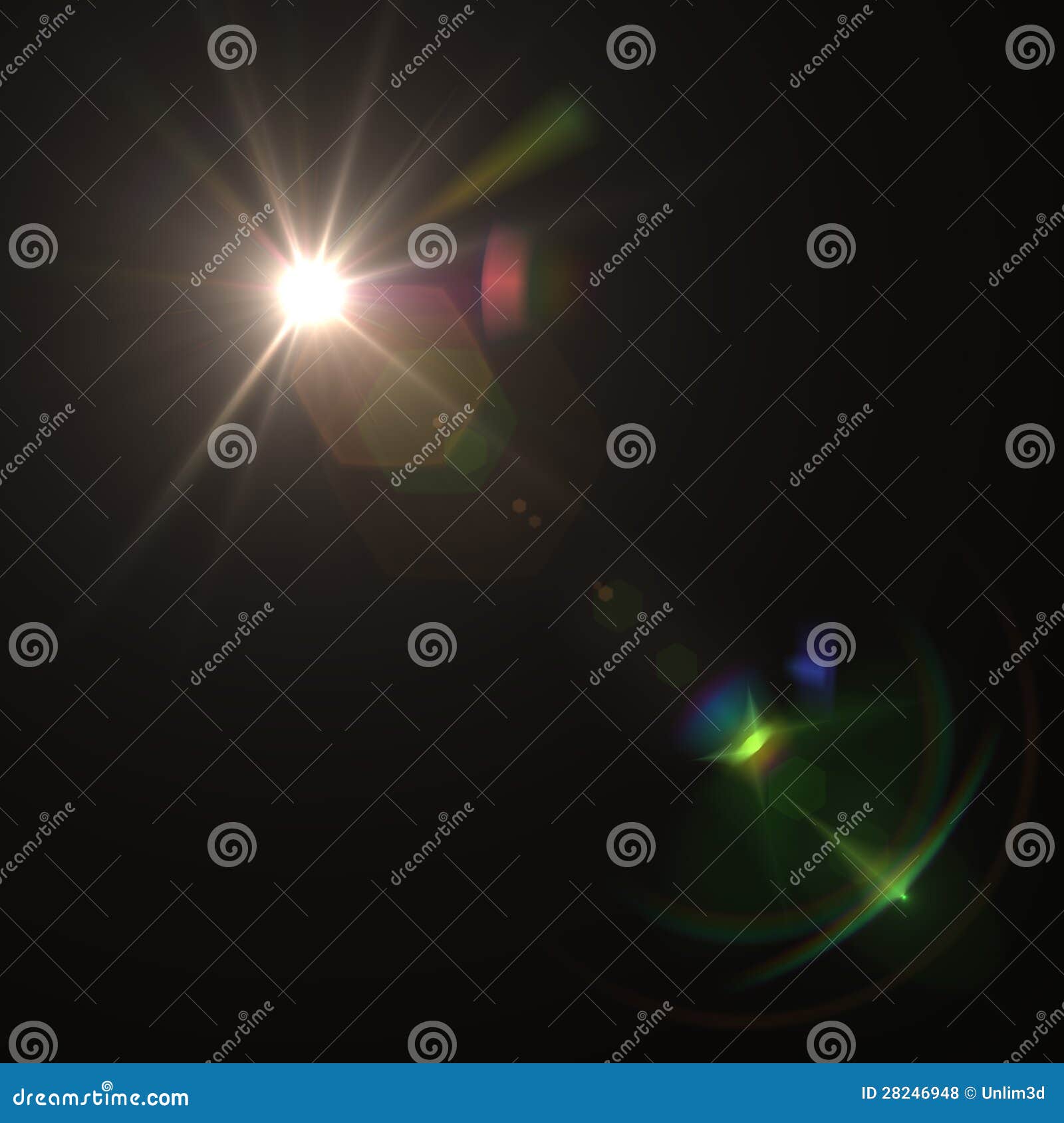 Blue Flare Texture Refraction 3d Background Illustration ...