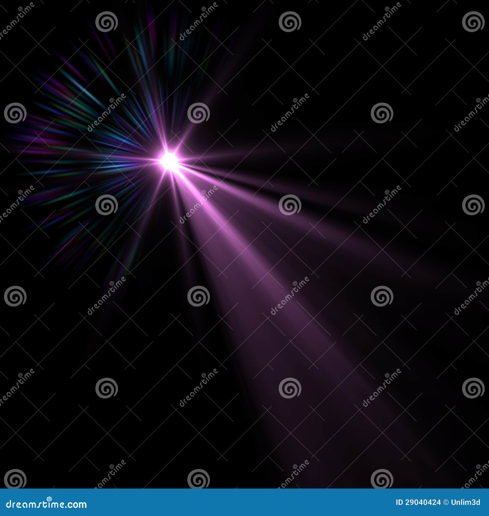 Blue flare stock vector. Illustration of glitter, burst - 29040424