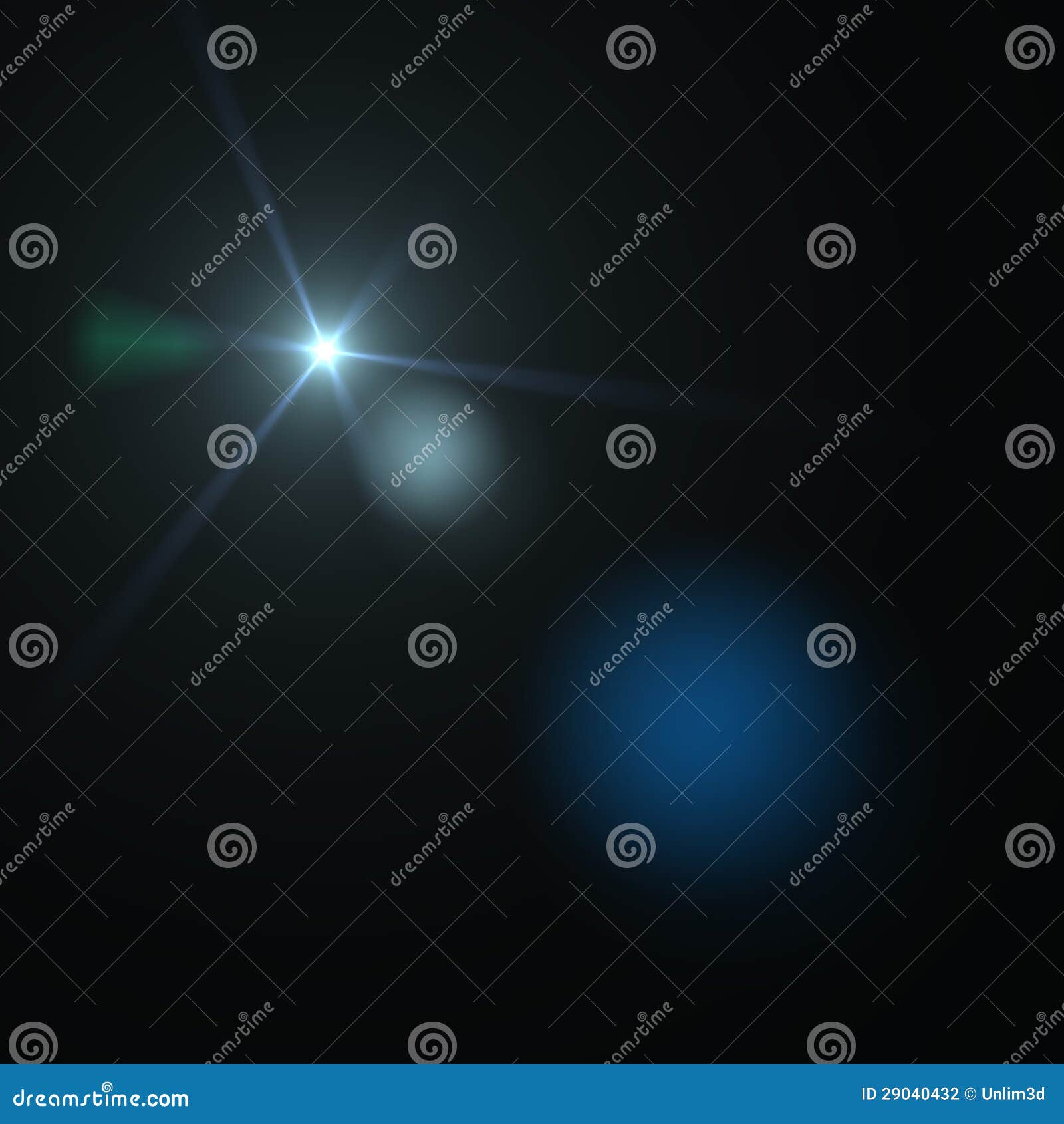 Blue flare stock vector. Illustration of light, flash - 29040432