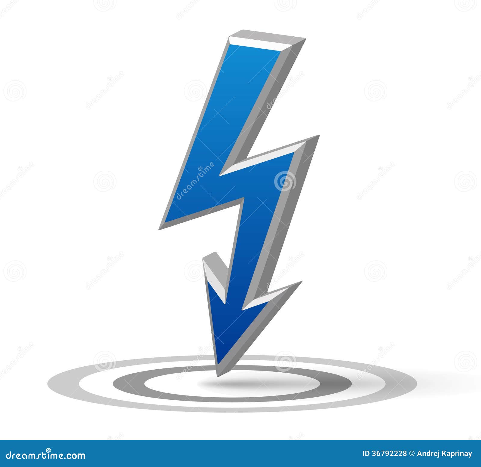 Blue Flash arrow stock vector. Illustration of electricity - 36792228