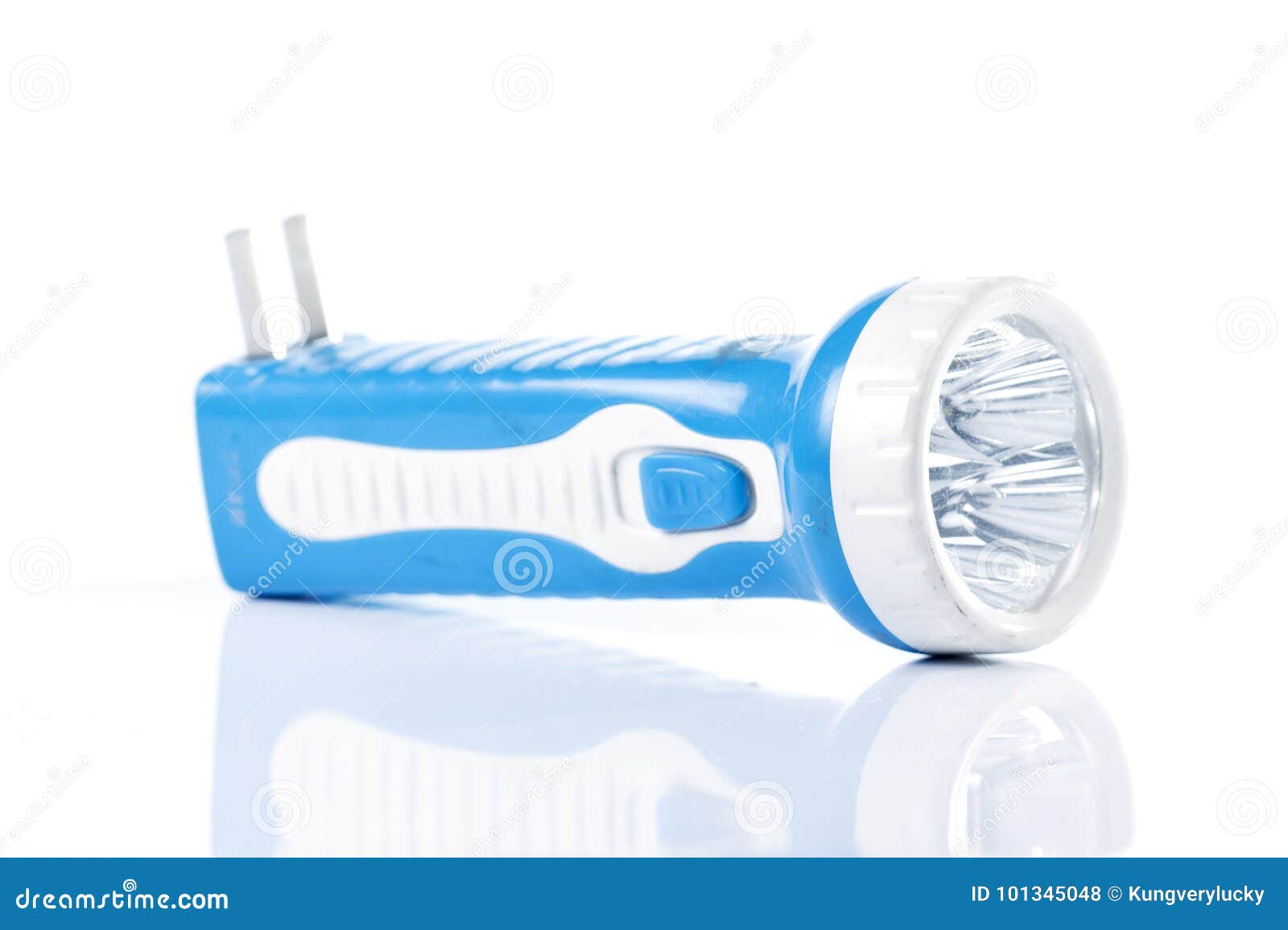 Blue flash light stock photo. Image of bright, hand - 101345048