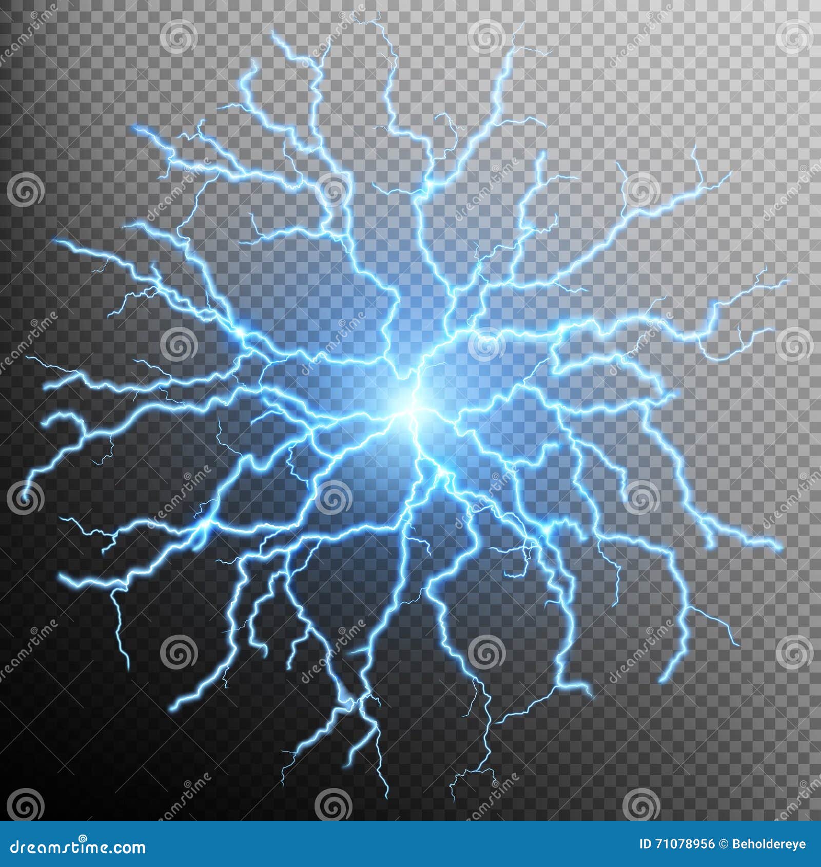 Blue Flash Light Effect. EPS 10 Stock Vector - Illustration of digital ...