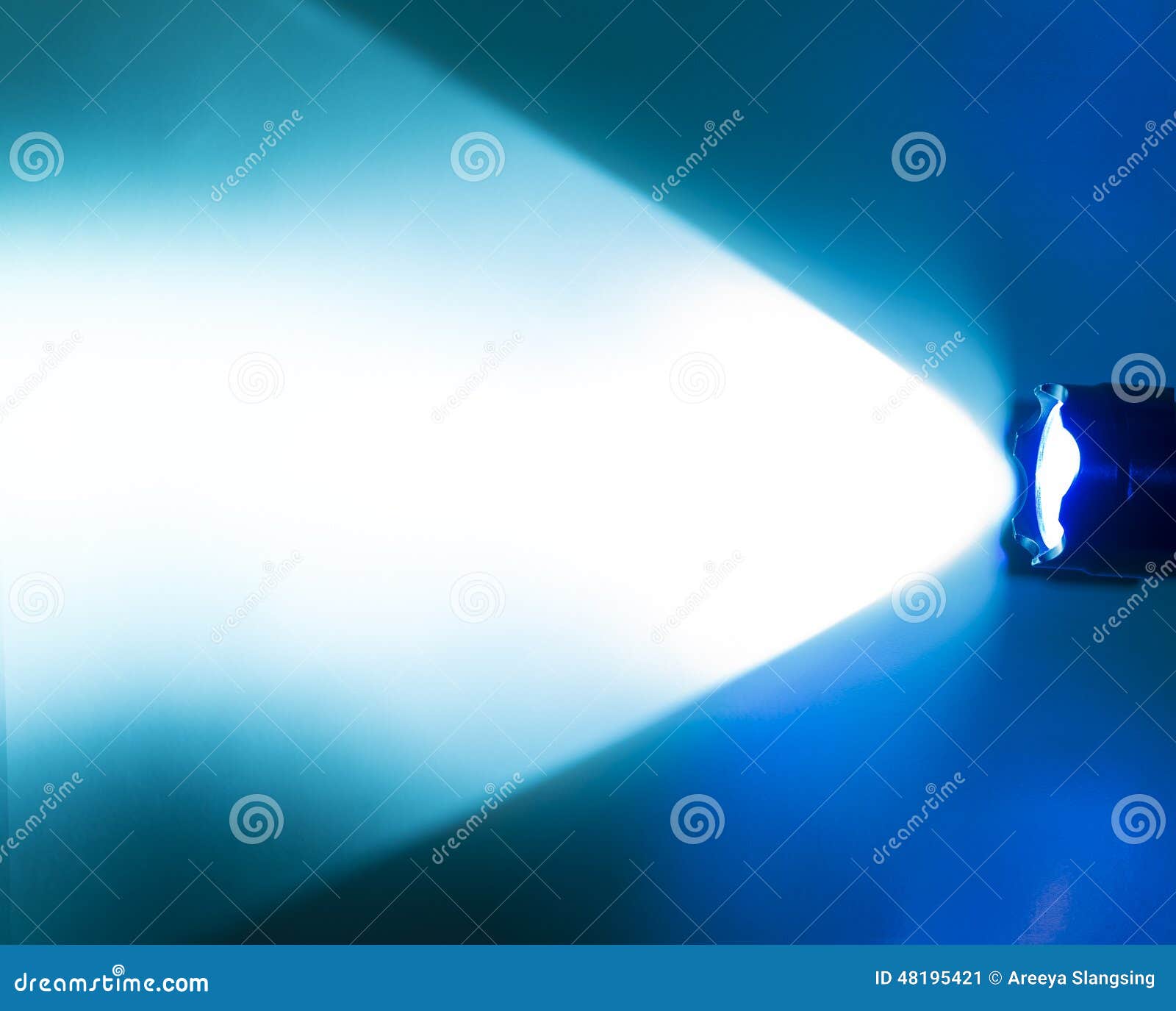Blue Flash Light of the Torch Stock Image - Image of shine, background ...