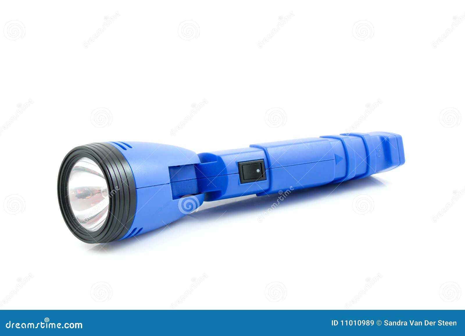 Blue flashlight stock image. Image of camping, look, object - 11010989