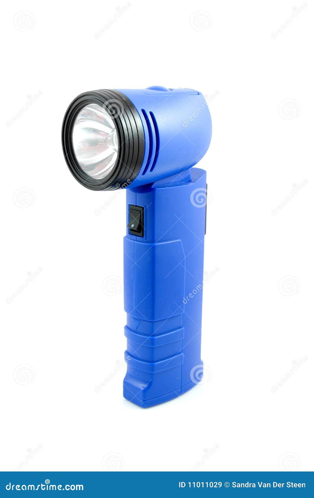 Blue flashlight stock image. Image of tool, flashlight - 11011029