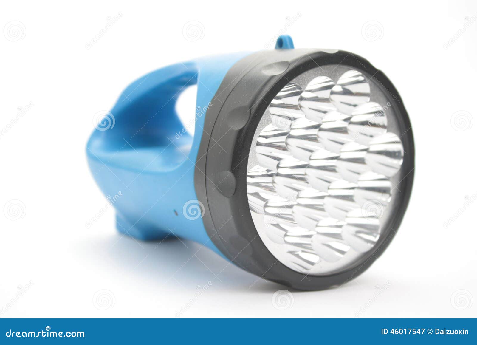 Blue flashlight stock image. Image of light, lighting - 46017547