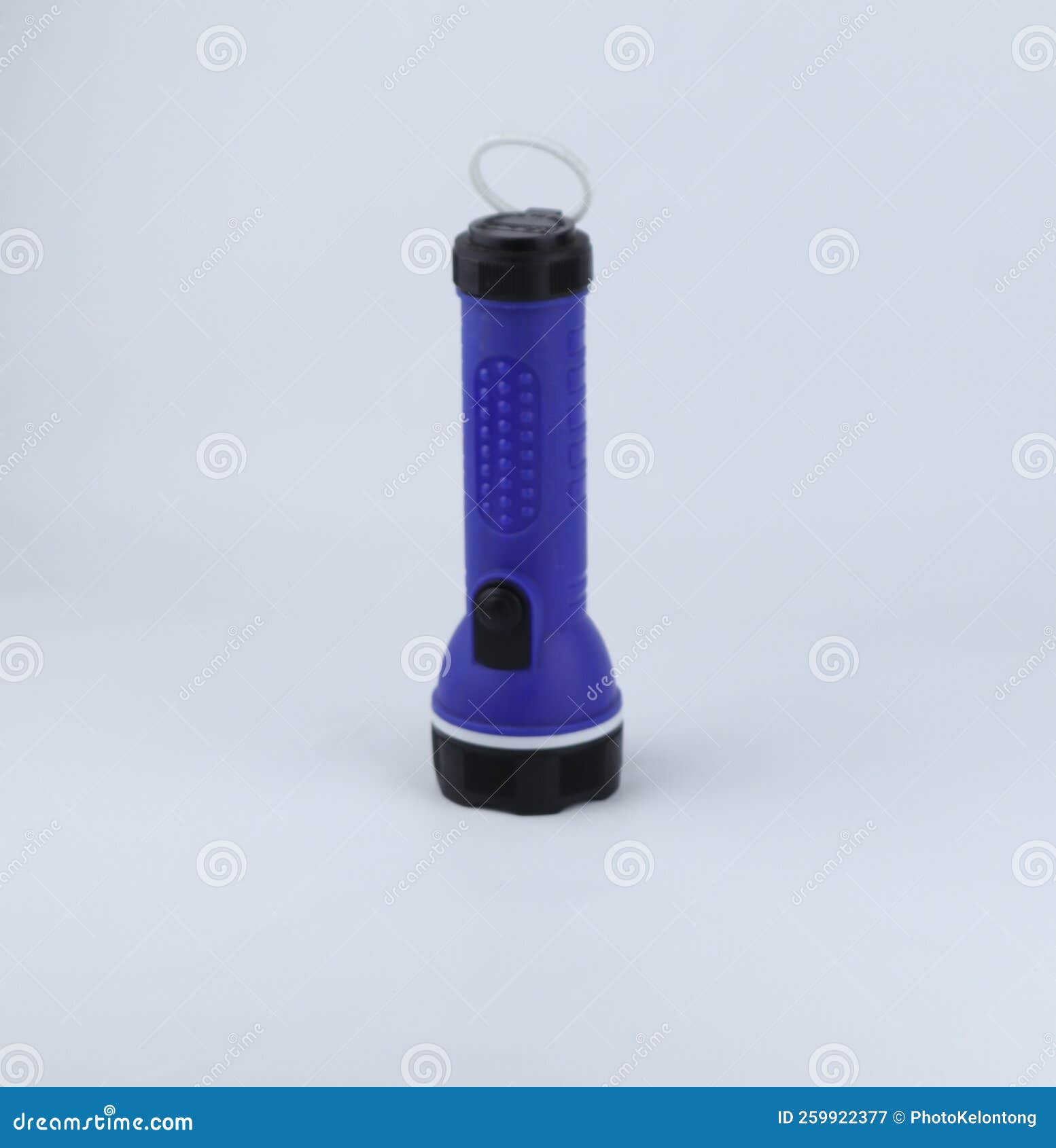 Blue Flashlight Isolated on a White Background Stock Image - Image of ...