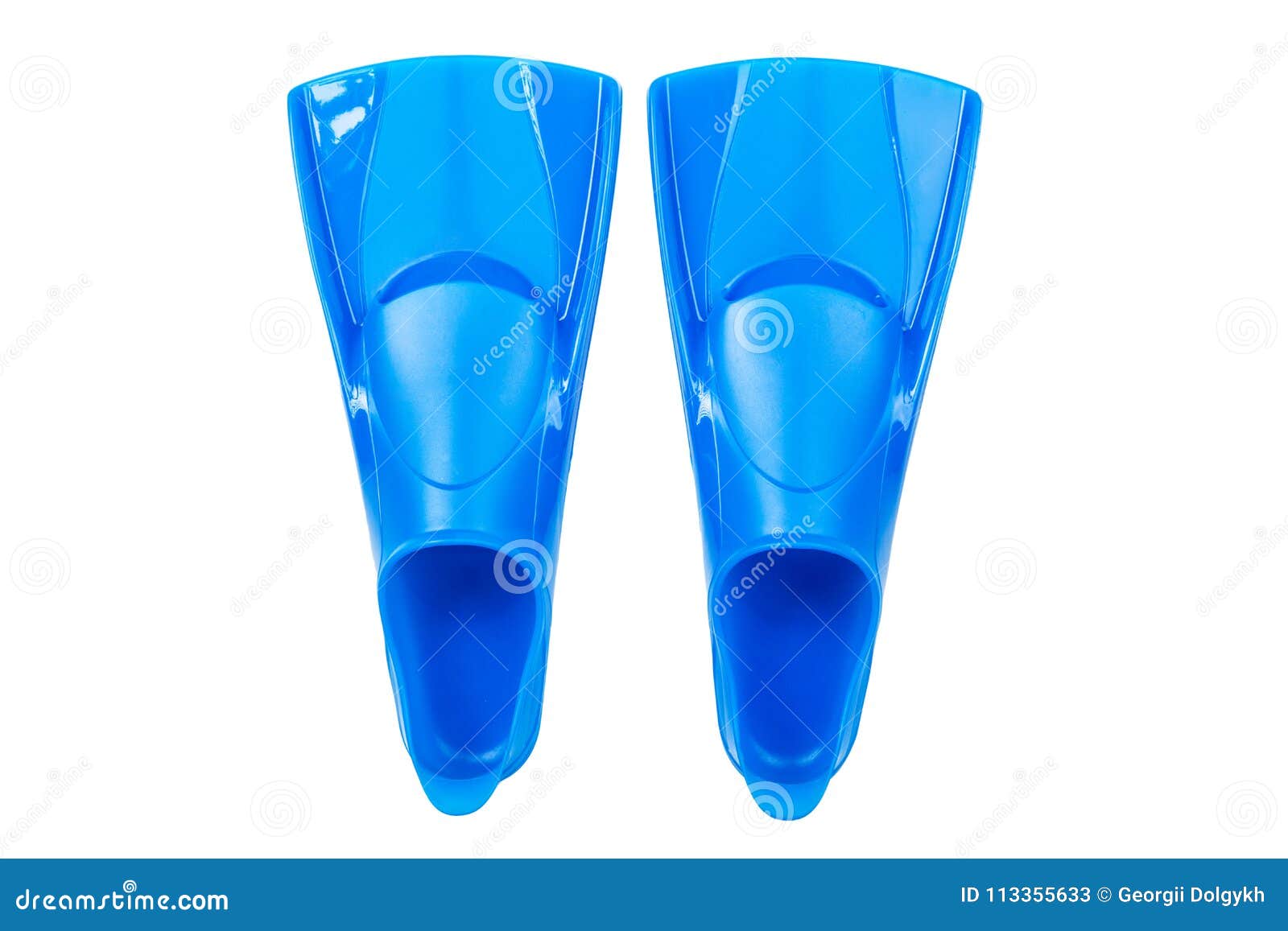 Blue Flippers Royalty-Free Stock Photography | CartoonDealer.com #3209339