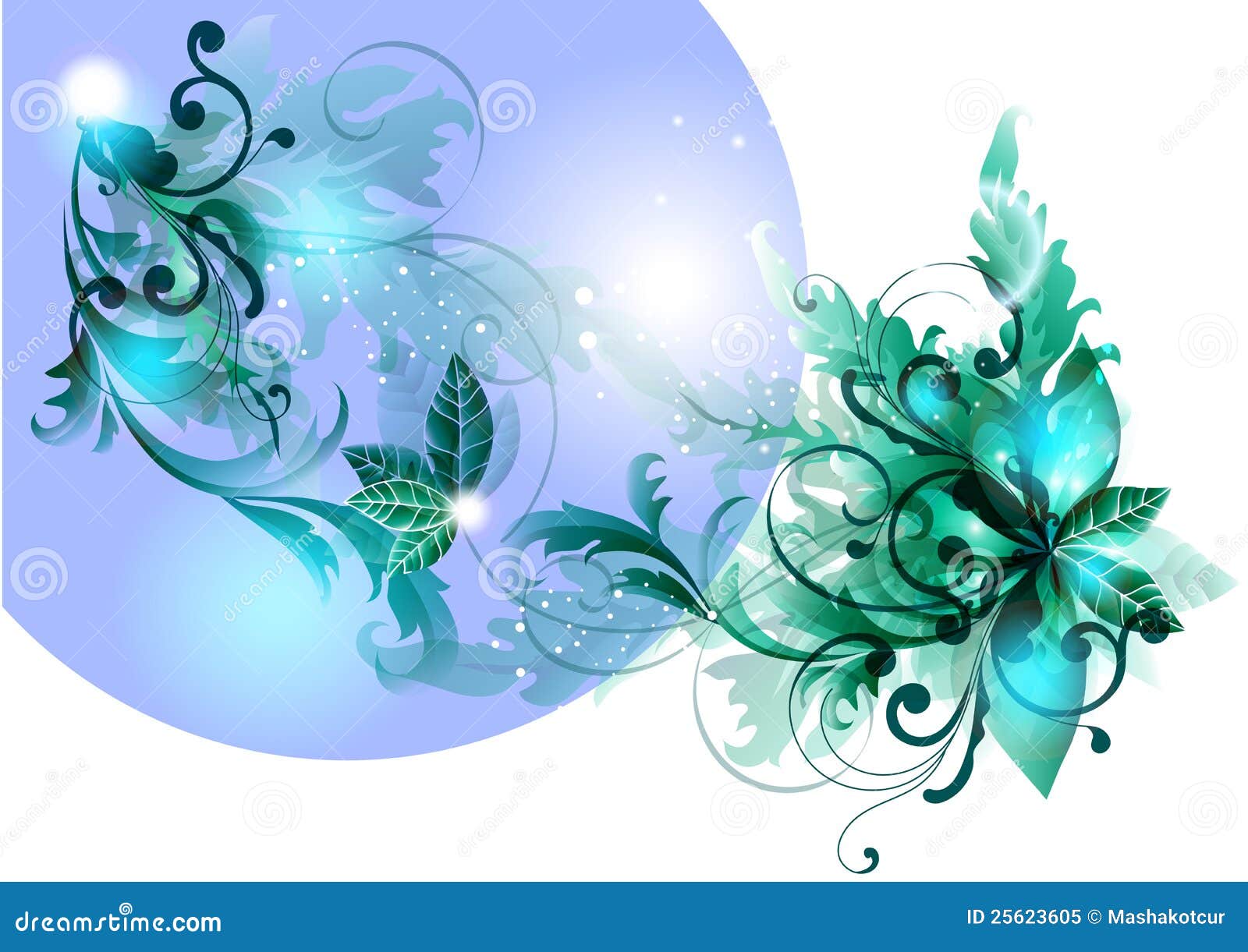 Blue flourish background stock vector. Illustration of copy - 25623605