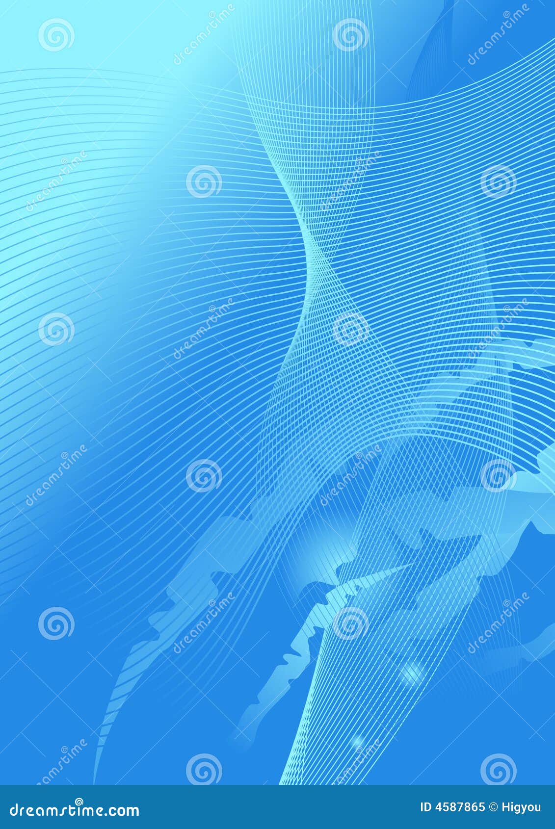 Blue Flow Background stock vector. Illustration of light - 4587865