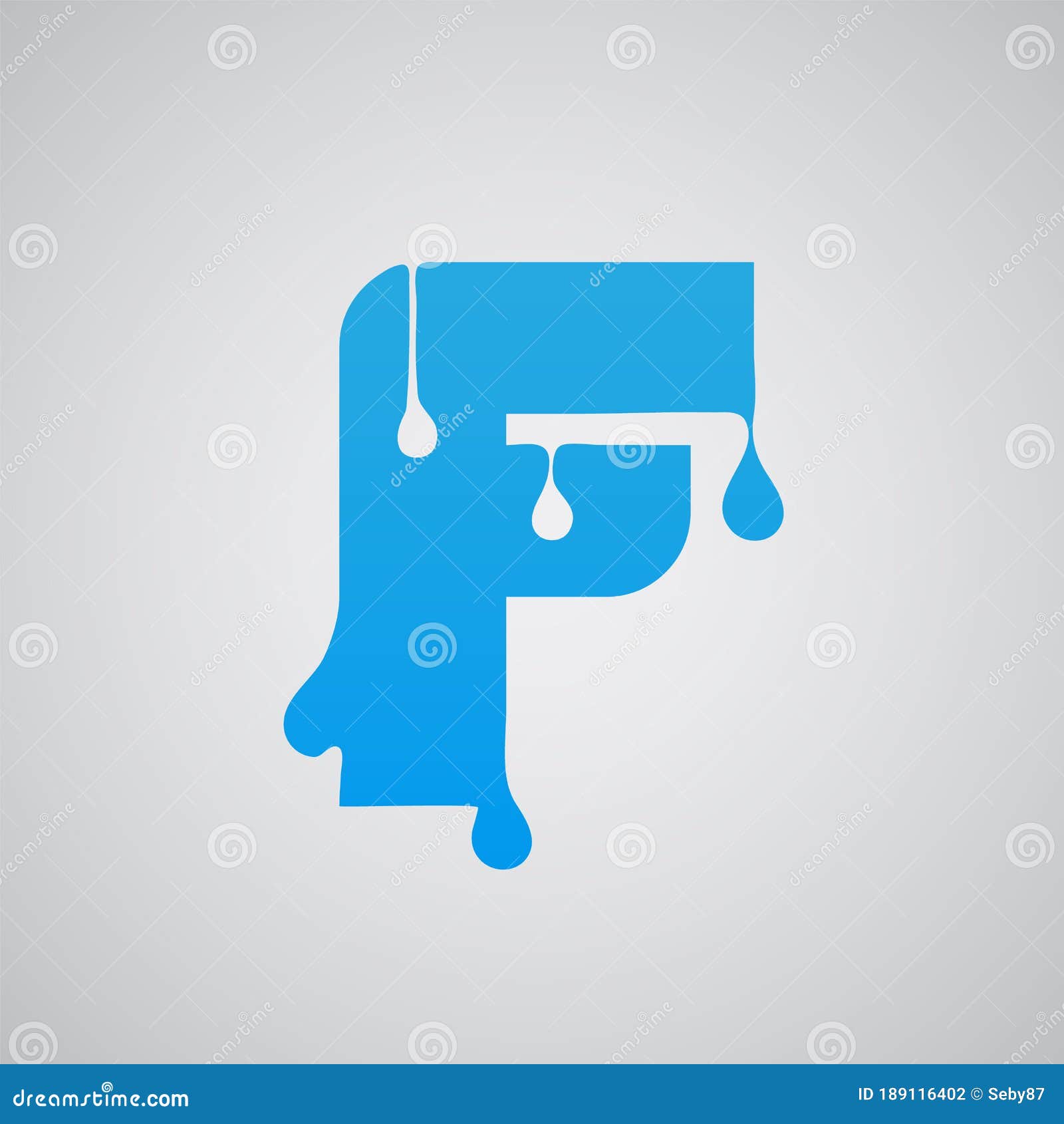 Blue Flow Character, Vector Stock Vector - Illustration of isolated ...