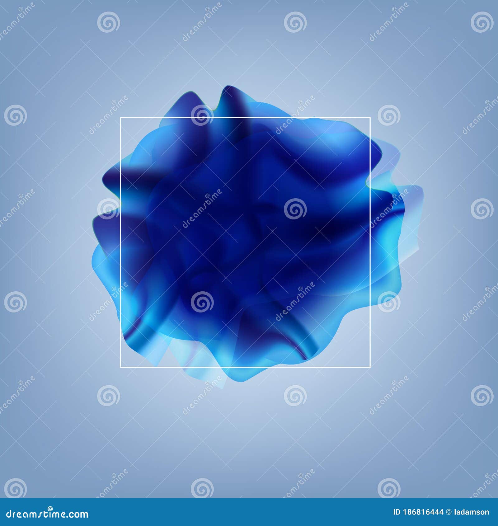 Blue Flow Poster with Line Banner Stock Vector - Illustration of blue ...