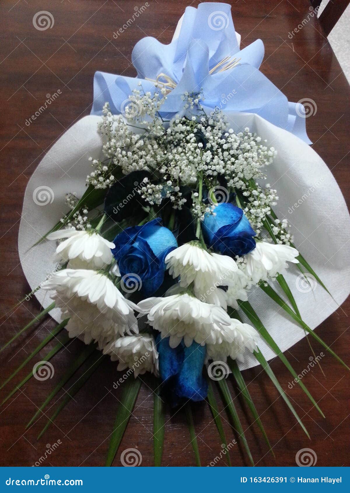 Blue Flower bouquite stock image. Image of bouquite - 163426391
