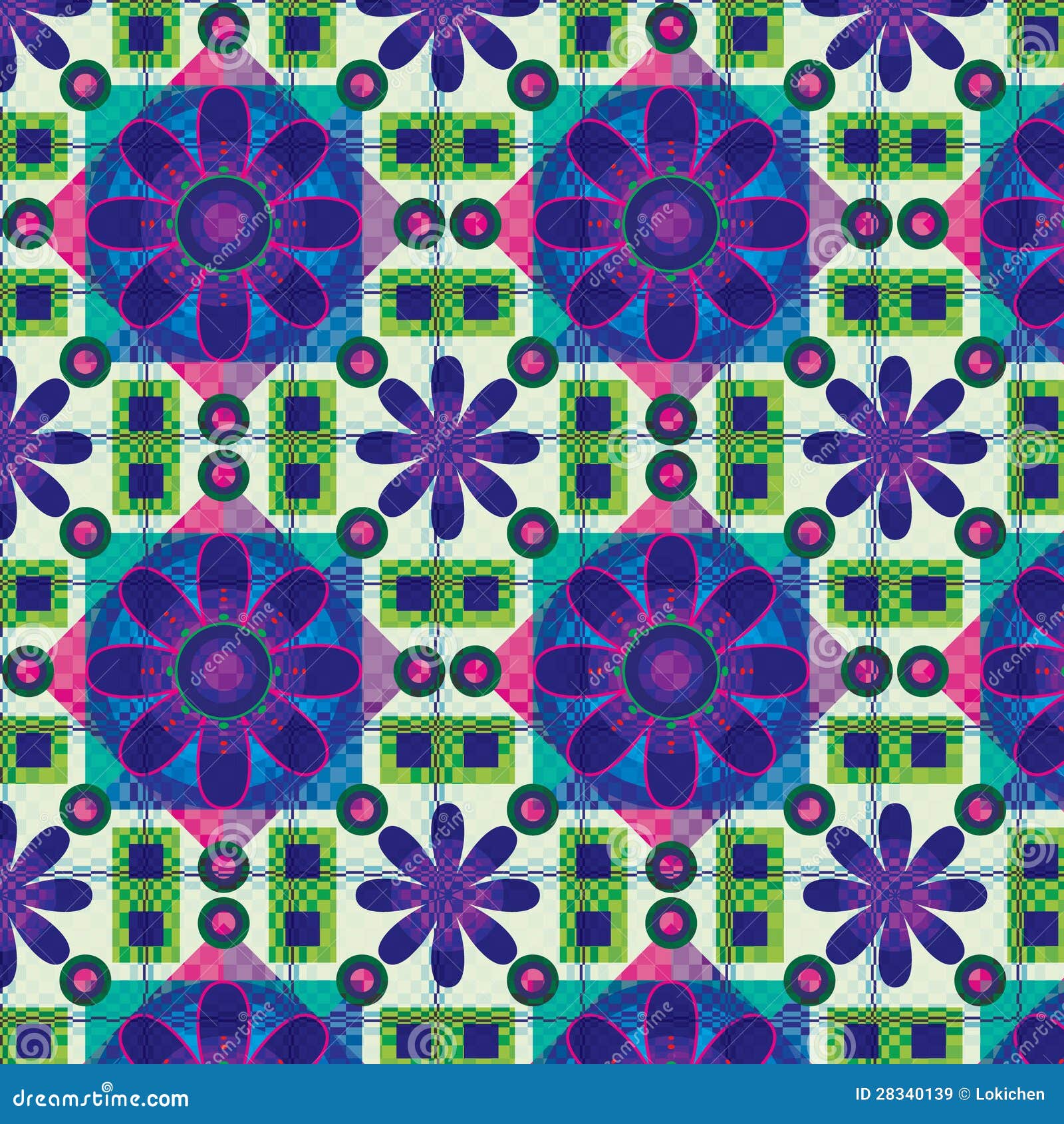 Blue flower pat stock illustration. Illustration of seamless - 28340139