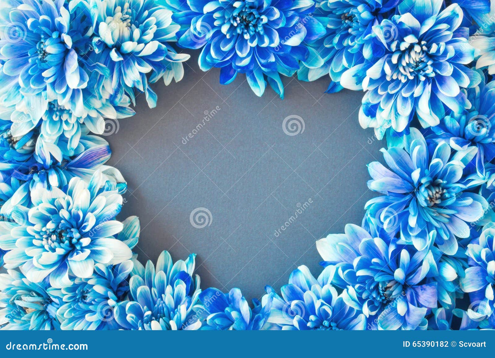 Blue flower wreath stock photo. Image of blue, wreath - 65390182