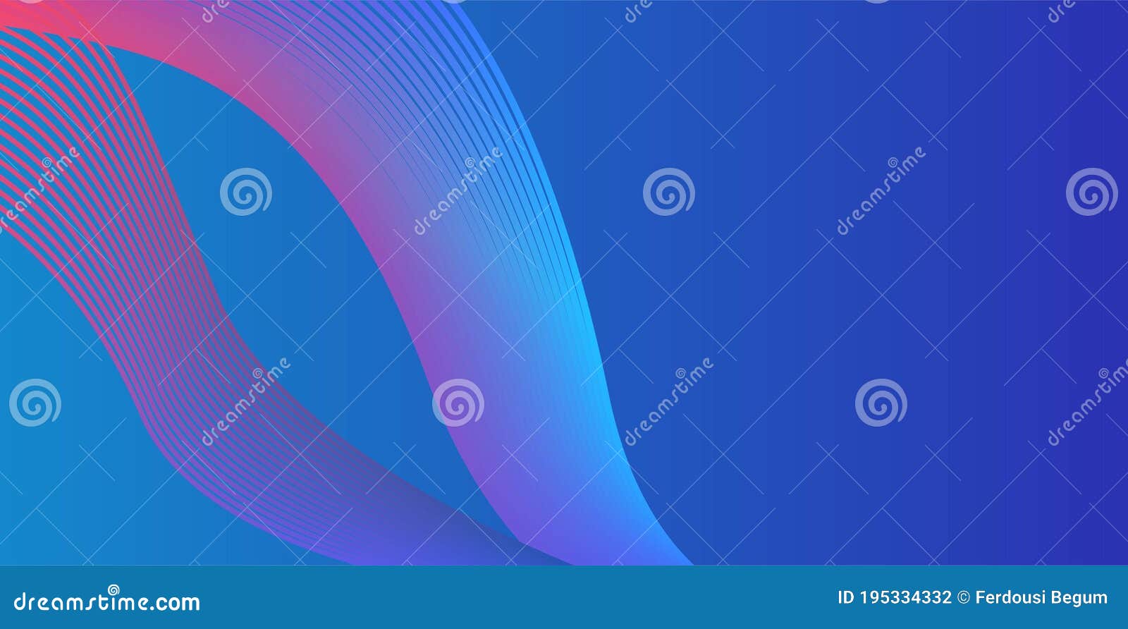 Blue Flowing Background Design Stock Illustration - Illustration of ...