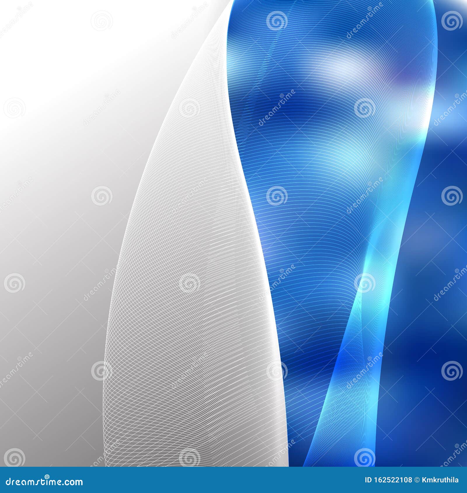 Blue Flowing Curves Background Vector Graphic Stock Vector ...