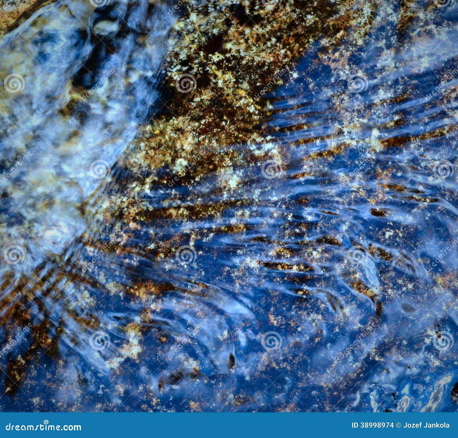 Blue flowing water stock photo. Image of purity, flowing - 38998974