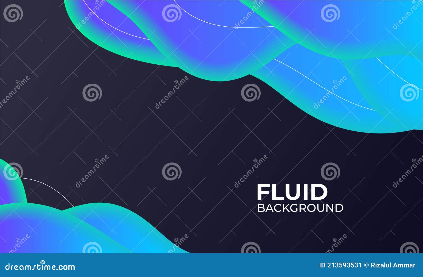 Blue Fluid Background Element Illustration Stock Illustration ...