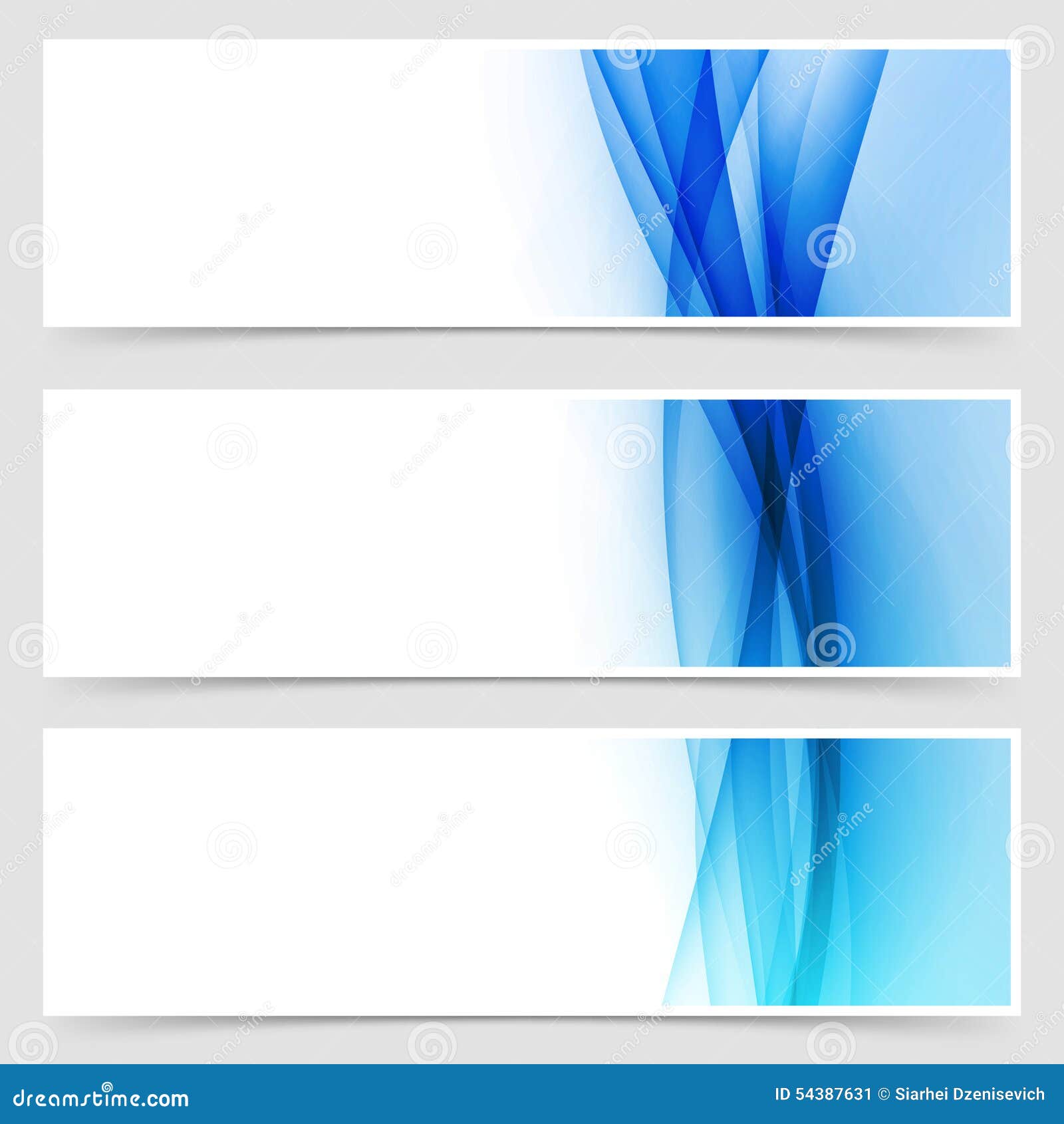 Modern Header Design With Thistle, Midnight Blue And Sky Blue Colors ...