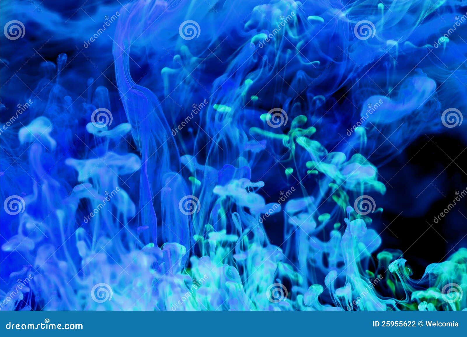 Blue Fluids Abstract stock photo. Image of fluids, horizontal - 25955622