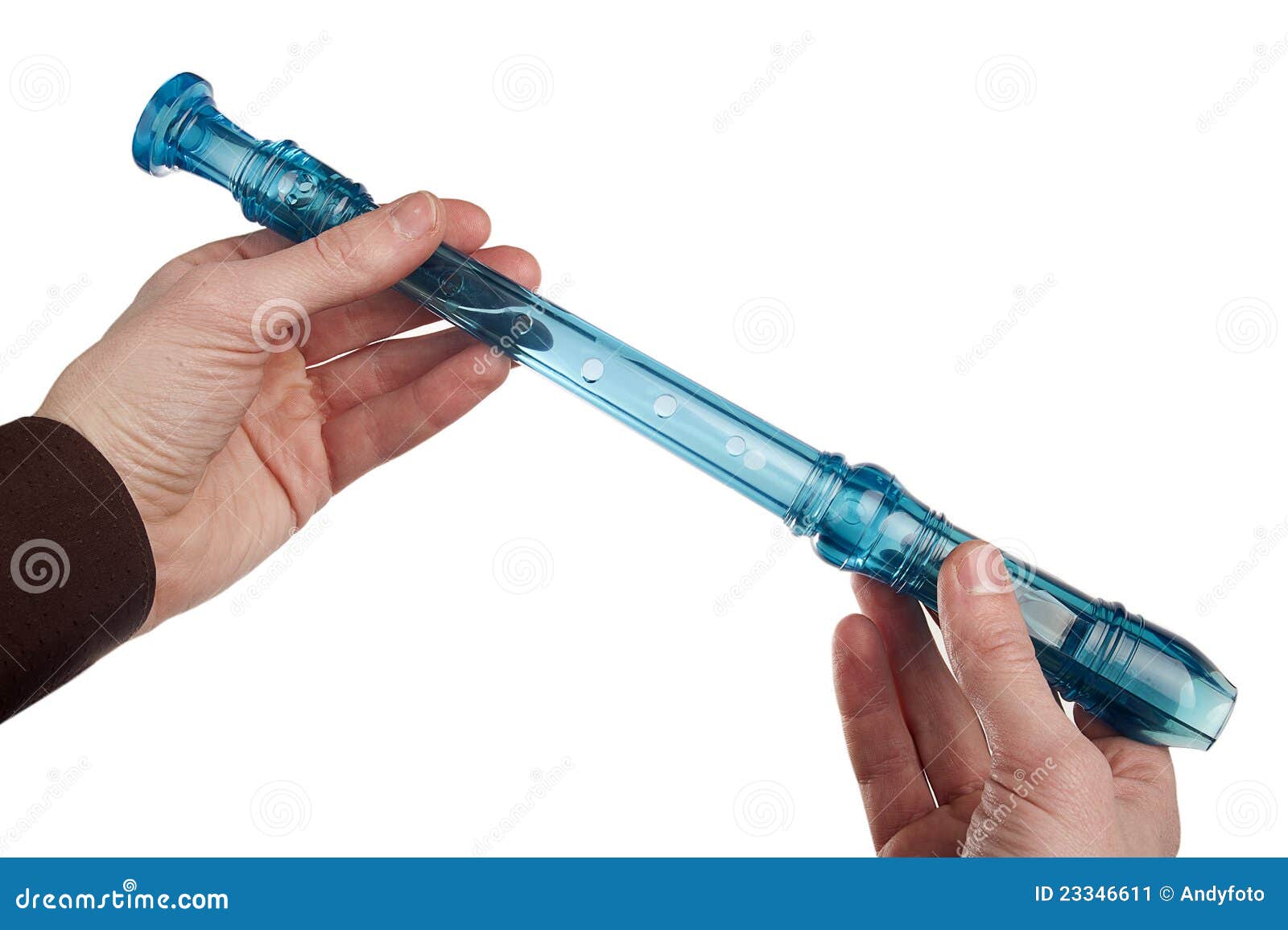 Blue Flute stock image. Image of fingers, sheet, close - 23346611